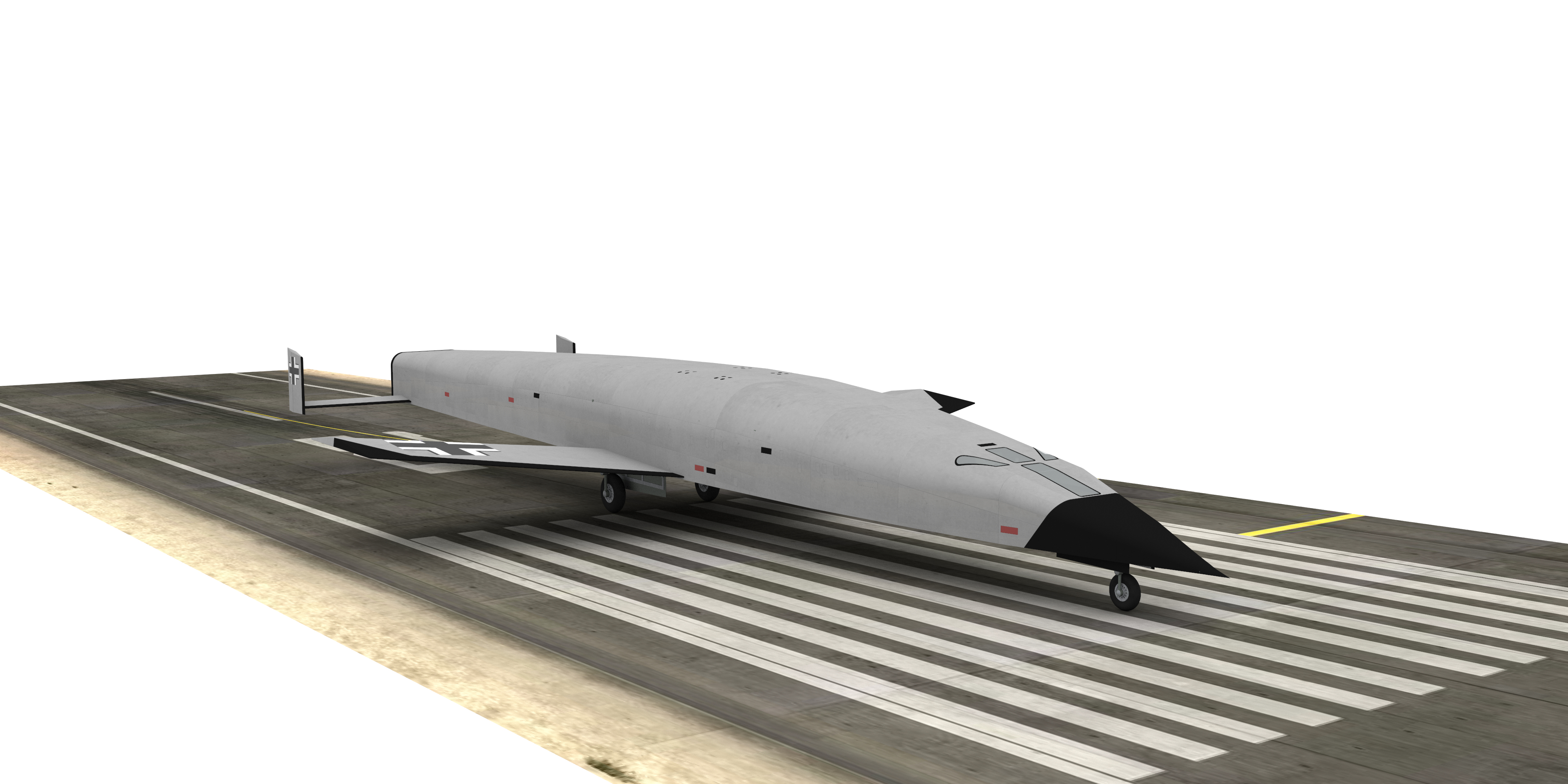 modèle 3D de Snger Bredt Silbervogel Silver Bird bombardier sous ...