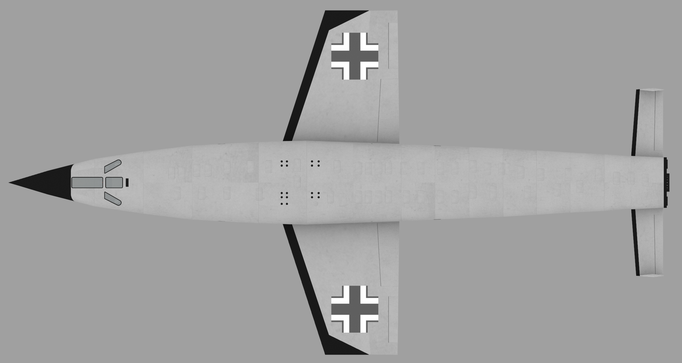 modèle 3D de Snger Bredt Silbervogel Silver Bird bombardier sous ...