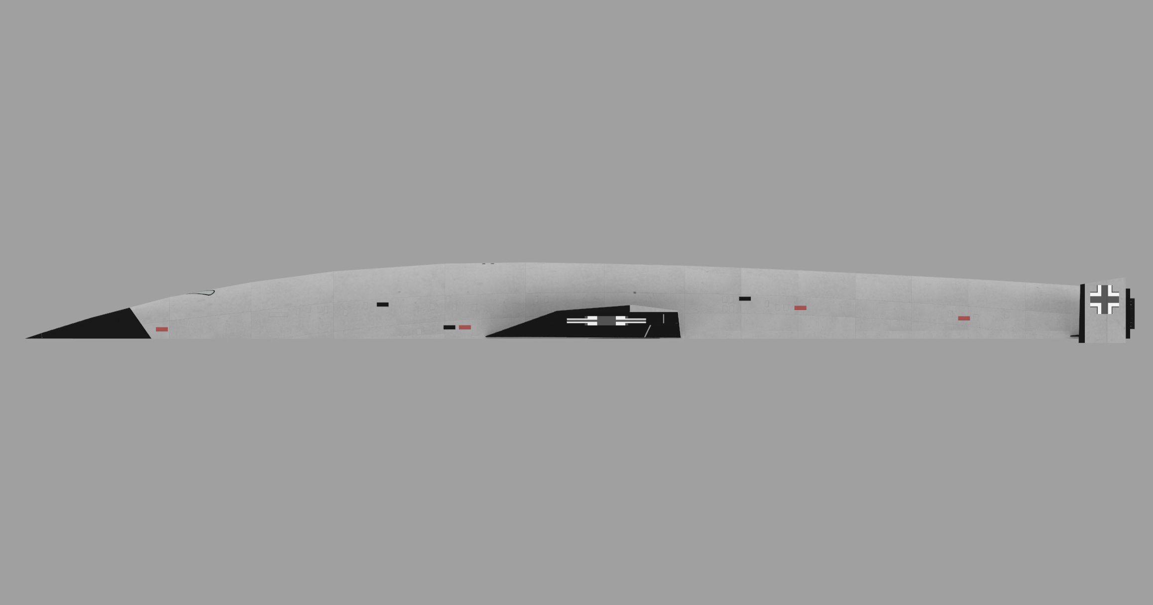 modèle 3D de Snger Bredt Silbervogel Silver Bird bombardier sous ...