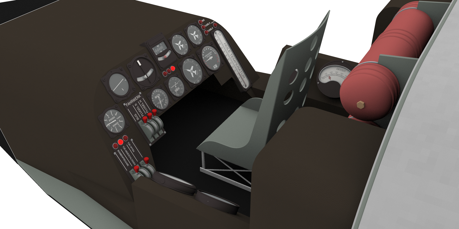 modèle 3D de Snger Bredt Silbervogel Silver Bird bombardier sous ...