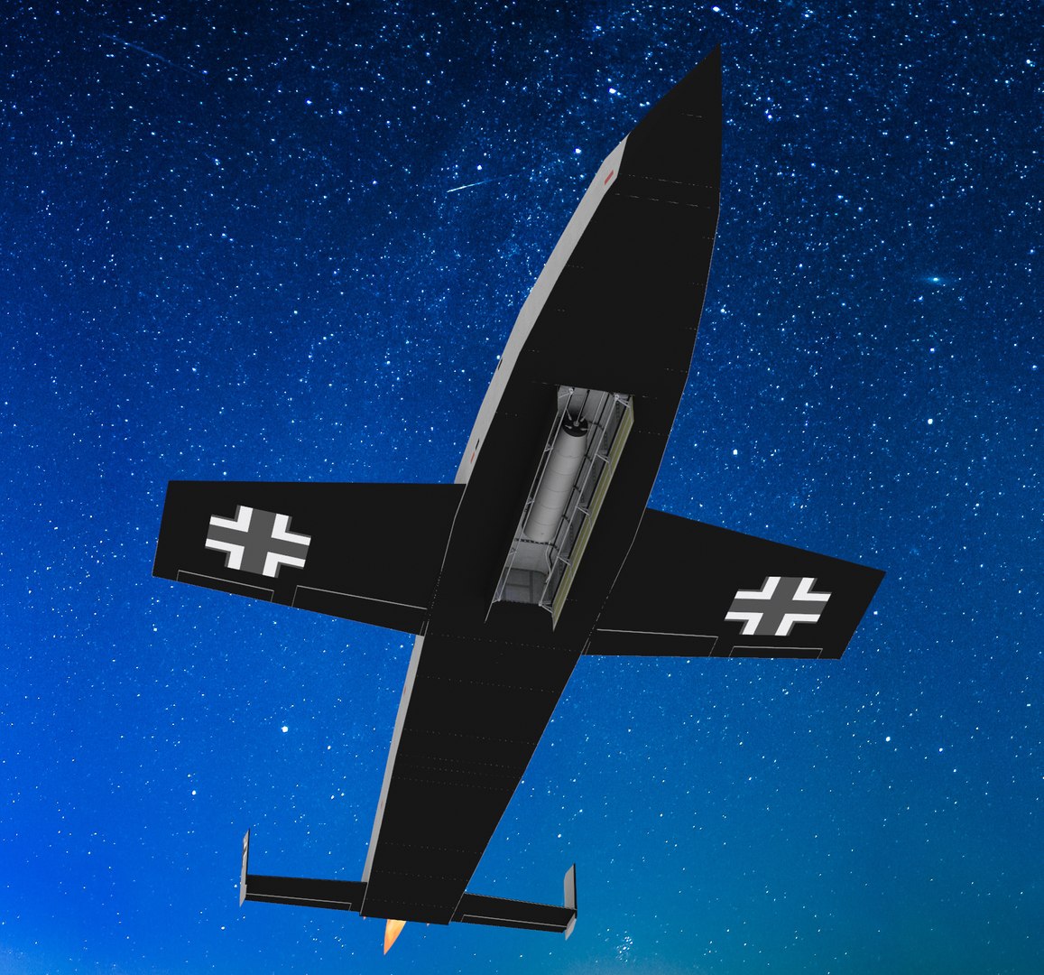 Snger Bredt Silbervogel Silver Bird sub-orbital bomber WW2 model ...