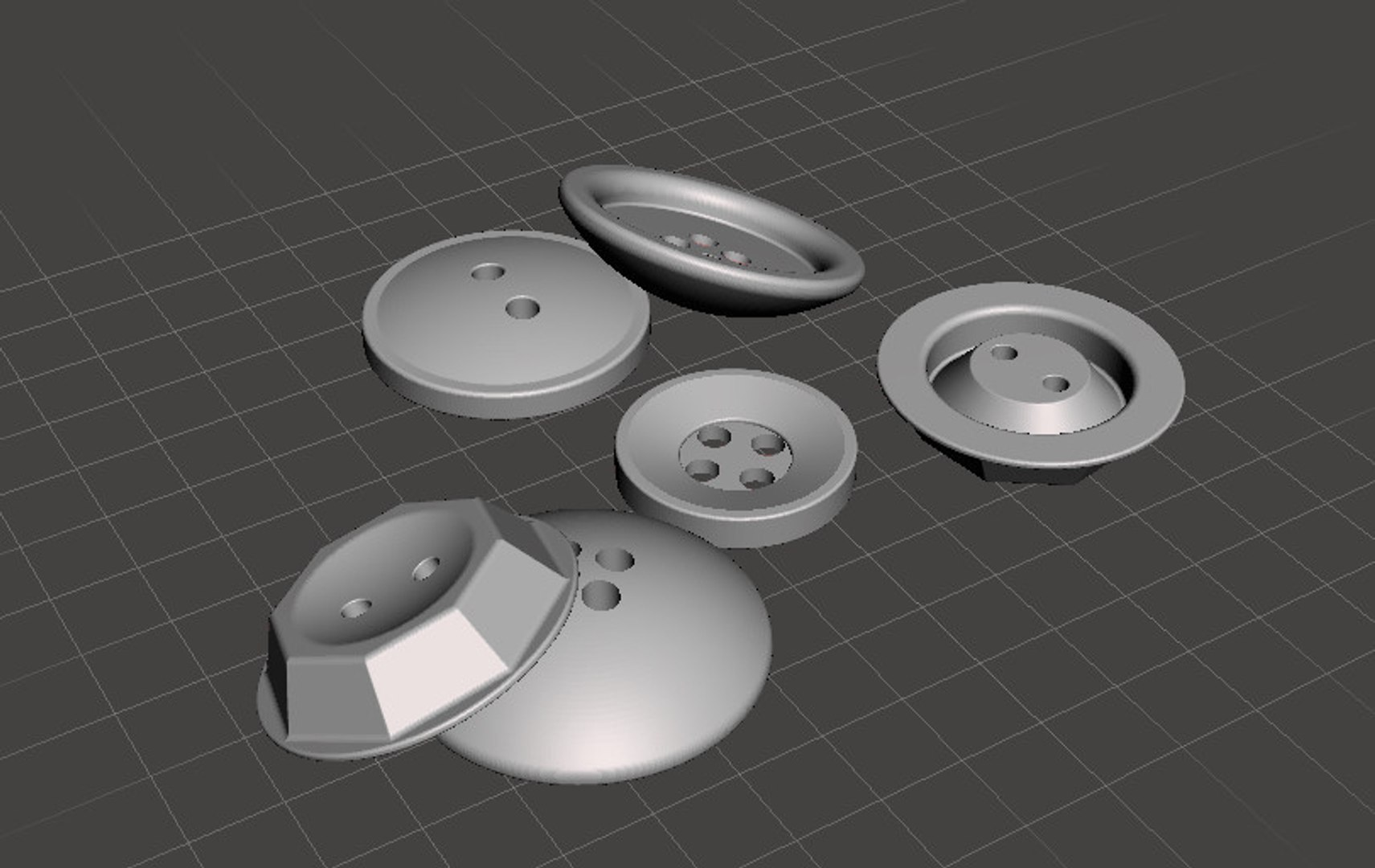 Buttons print model - TurboSquid 1194519