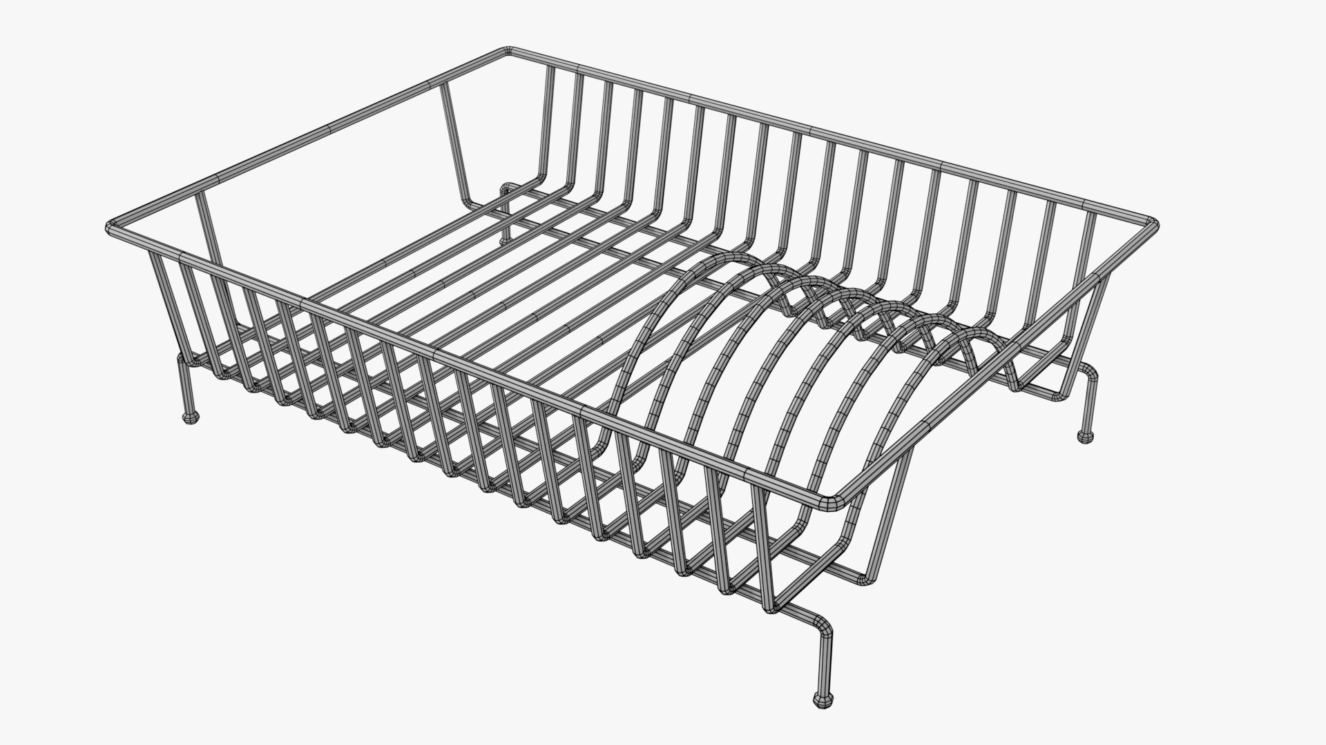 Dish rack 3D - TurboSquid 1577366