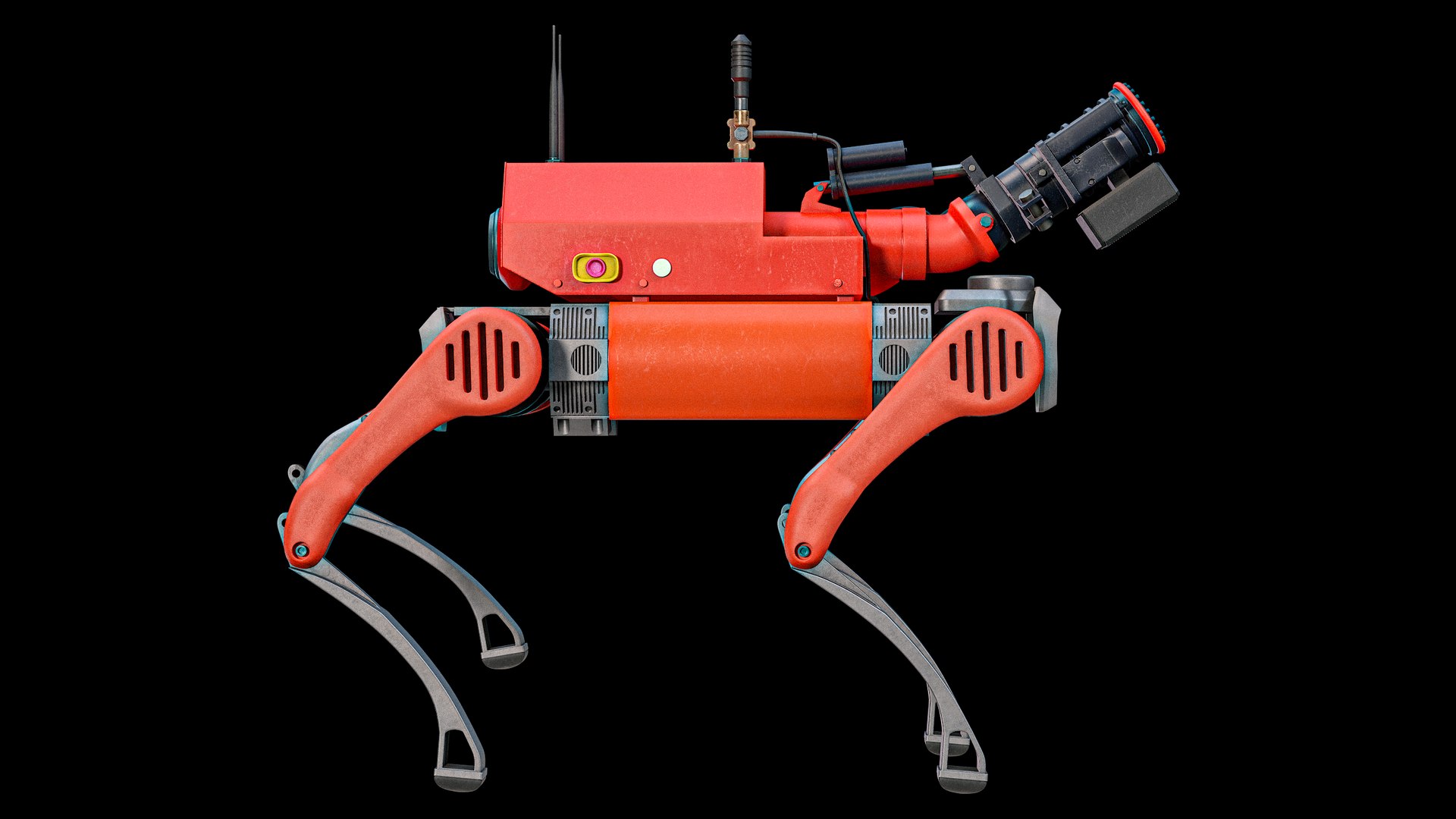 3D Model Firefighter Robot Unitree B2 Version 1 PBR - TurboSquid 2512651