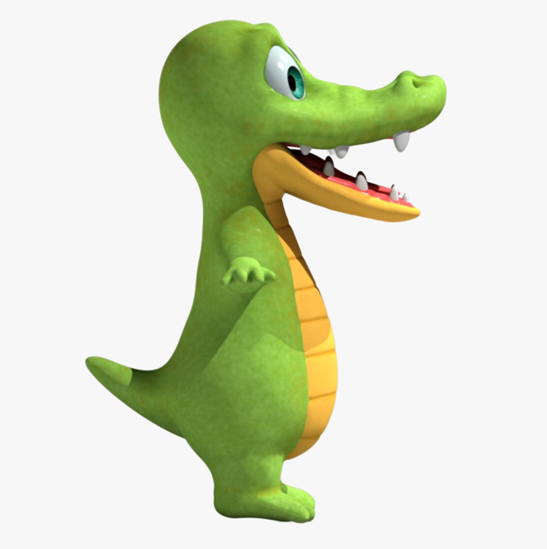 3d Cartoon Crocodile