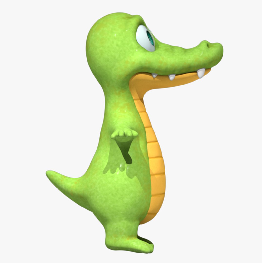 3d Cartoon Crocodile