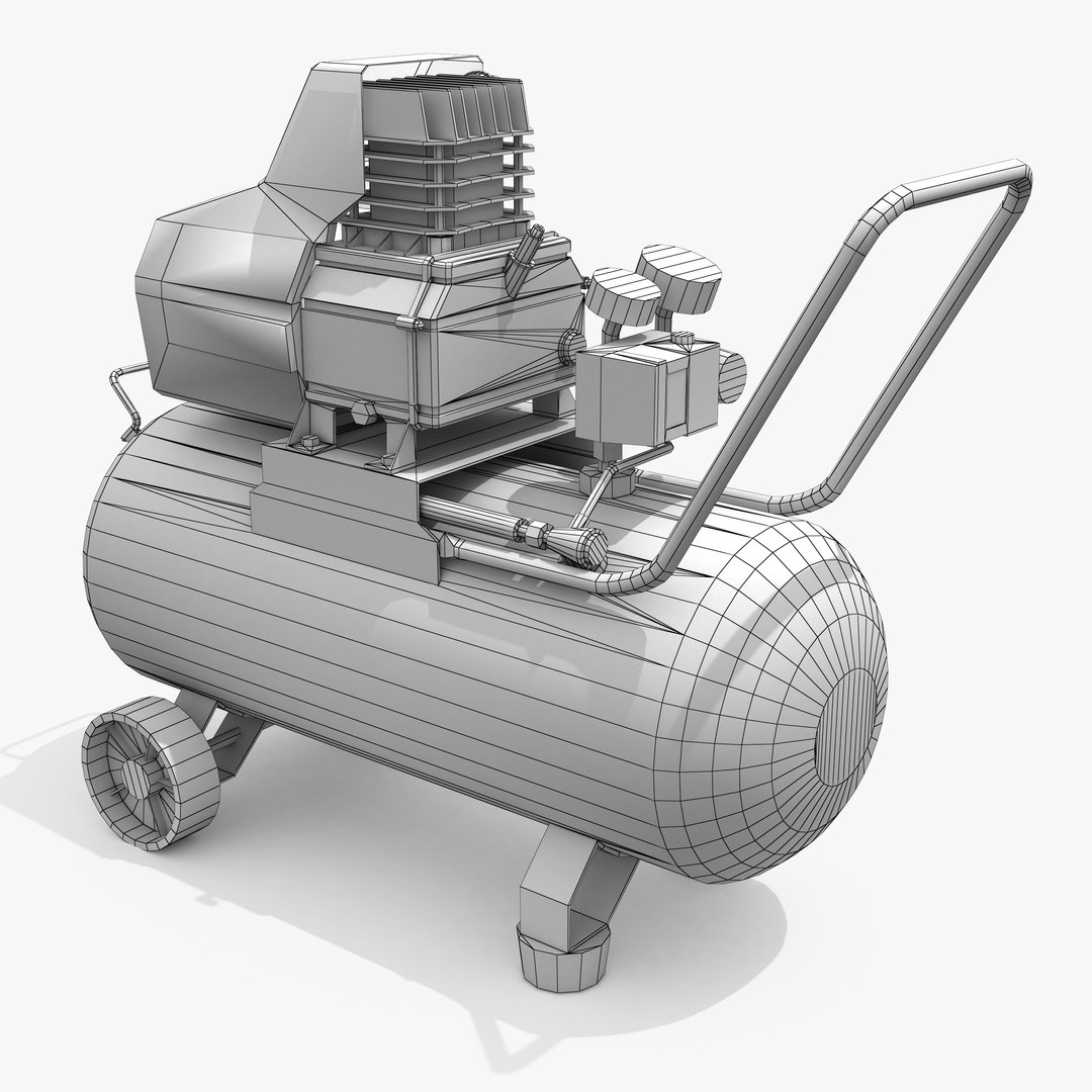 3D Air Pressure Cylinder Model - TurboSquid 1444689