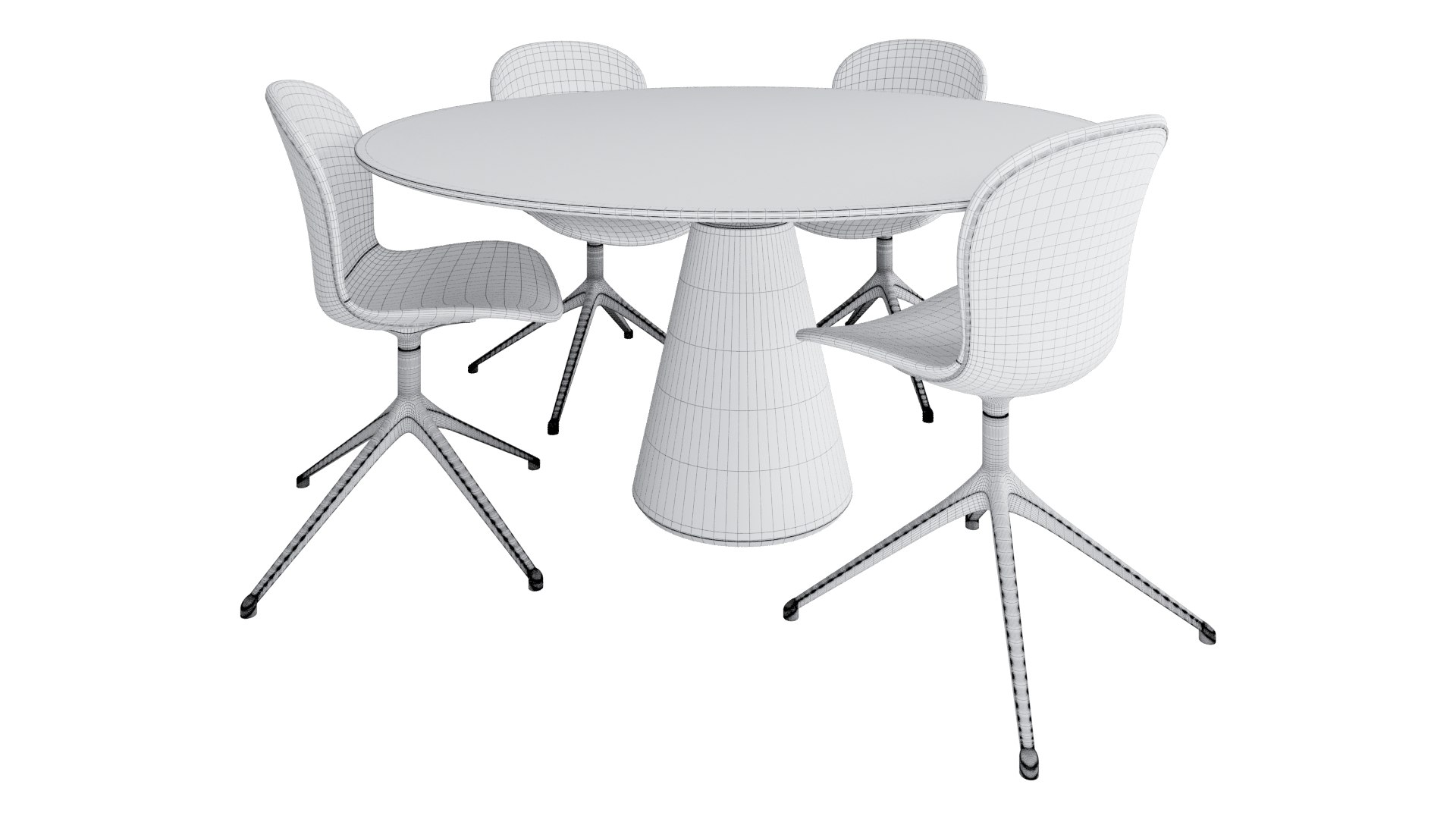 Madrid Dining Table And Adelaide Chair 3D Model - TurboSquid 2112222