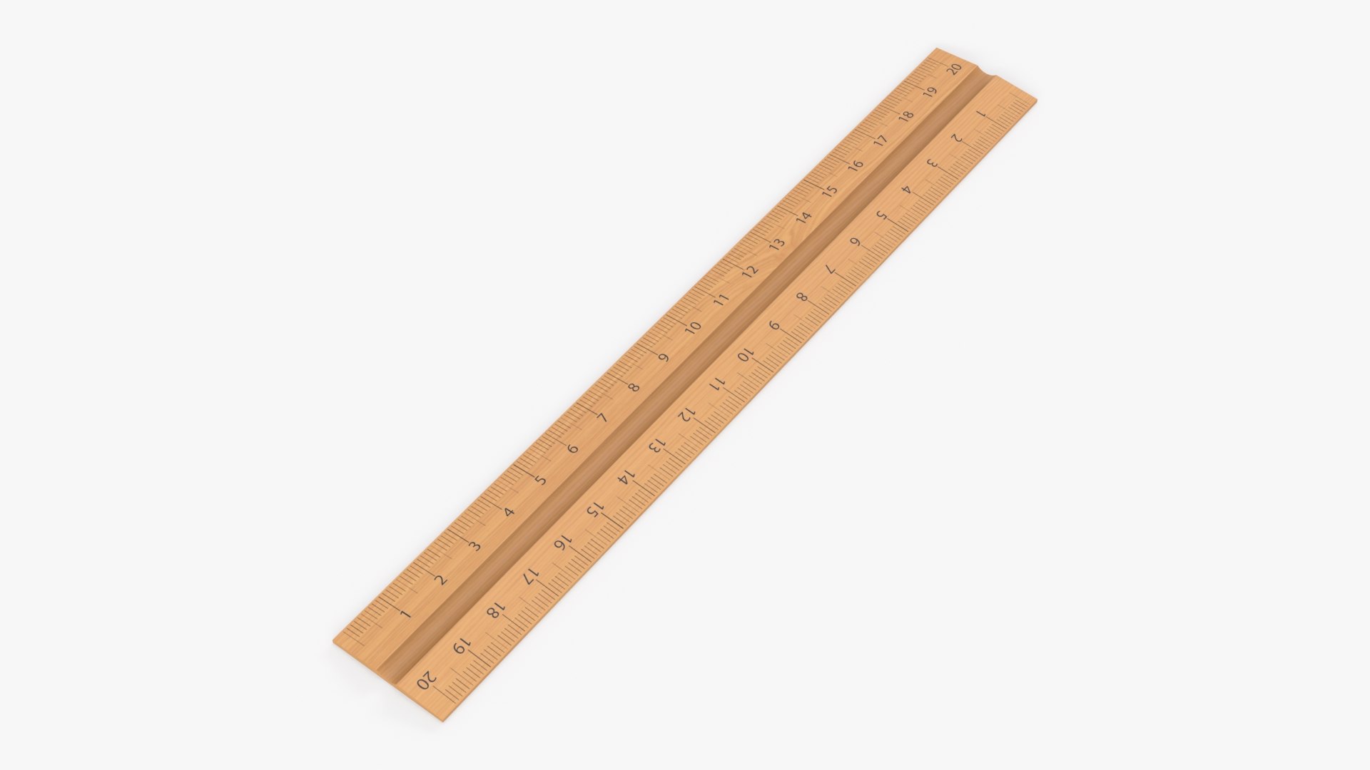 3D Ruler Wood - TurboSquid 1677563