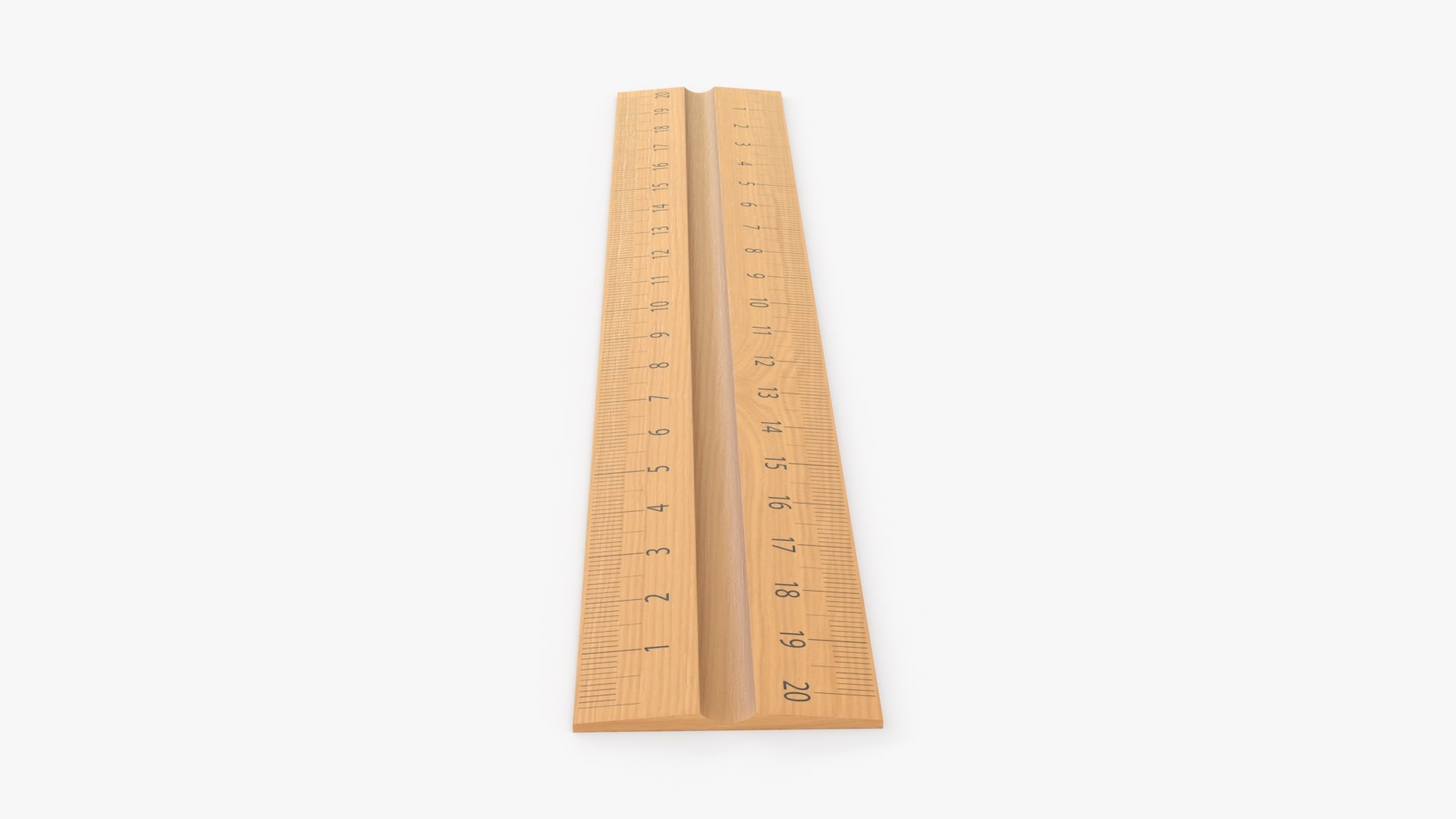 3D Ruler Wood - TurboSquid 1677563