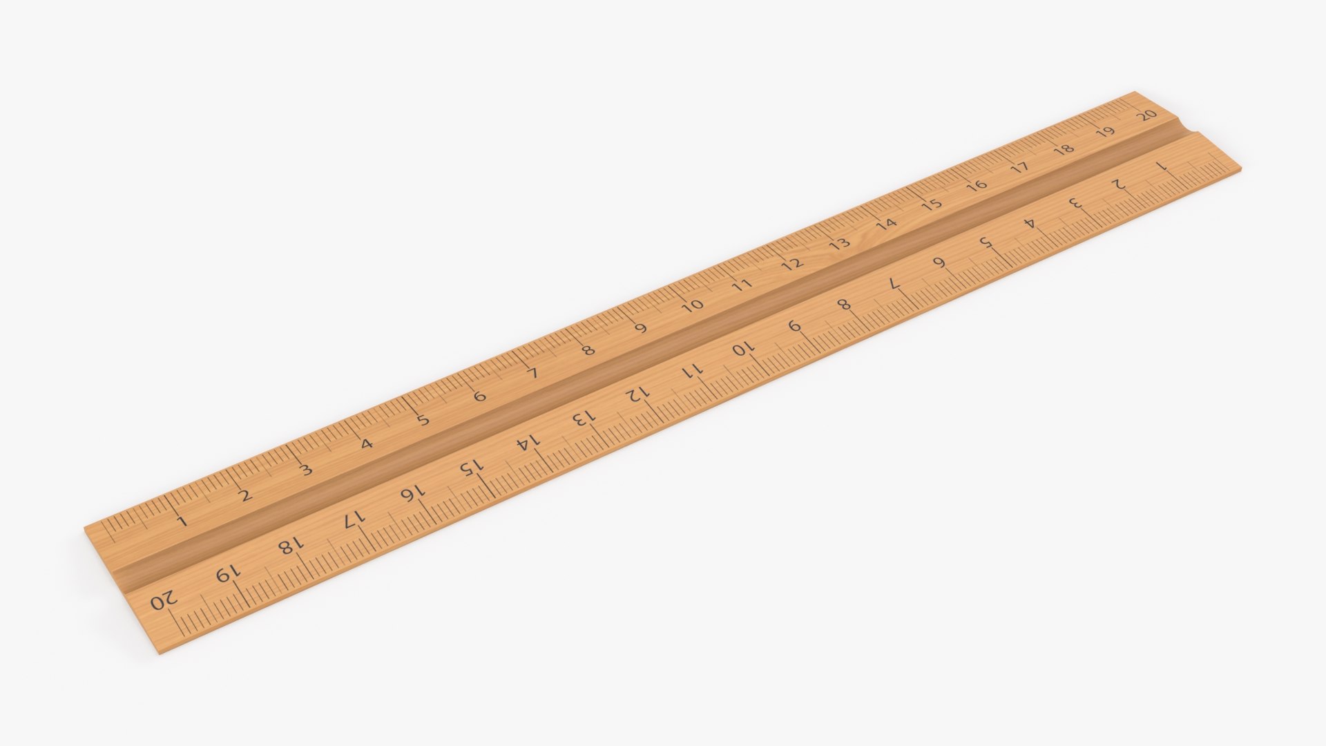 3D Ruler Wood - TurboSquid 1677563
