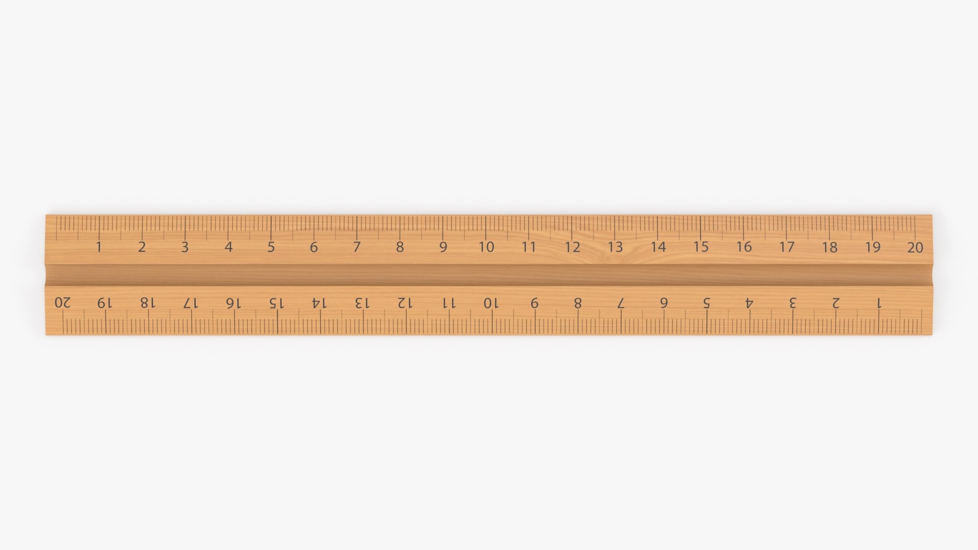 3D Ruler Wood - TurboSquid 1677563
