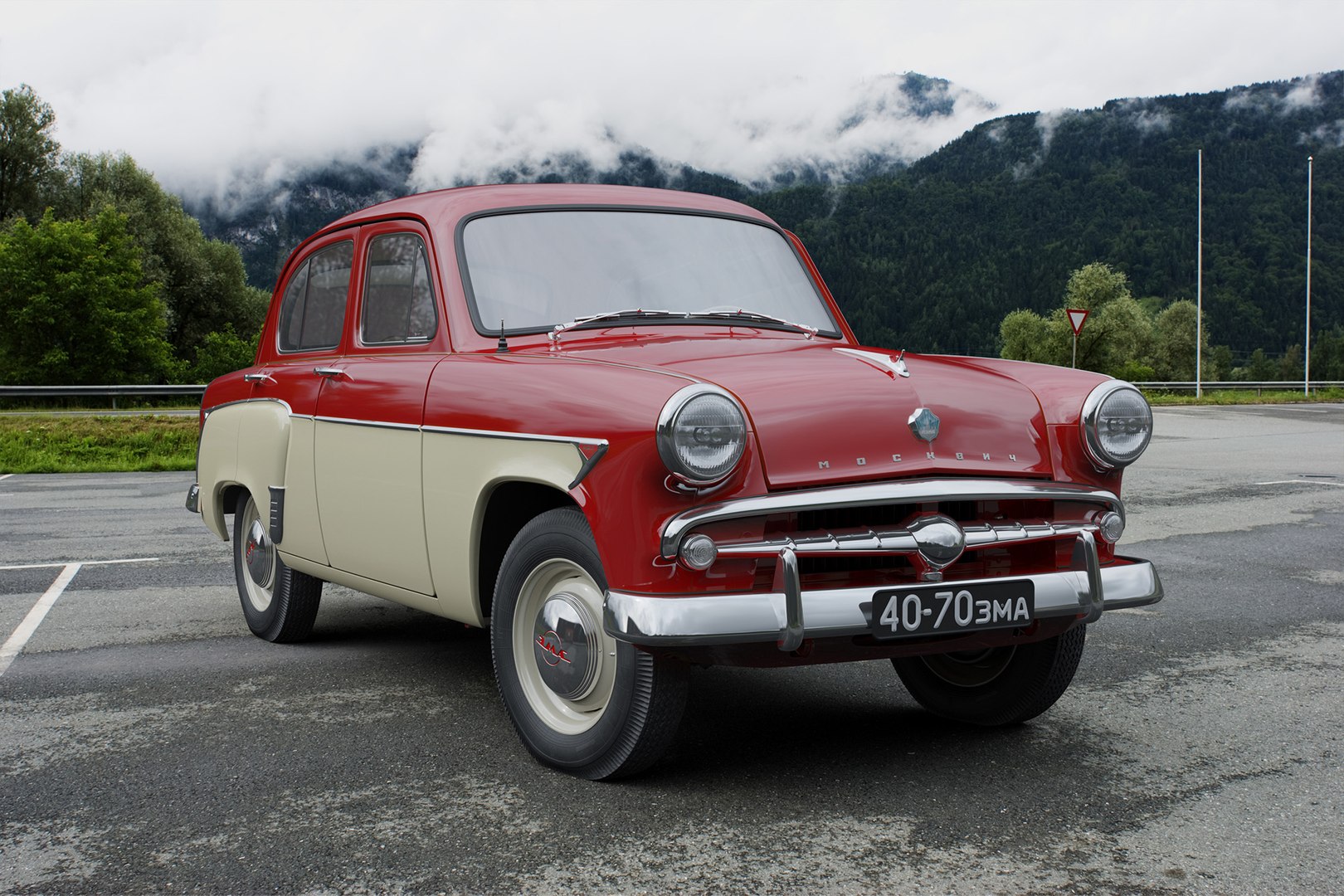 3D mzma moskvitch-407 1959 - TurboSquid 1580331