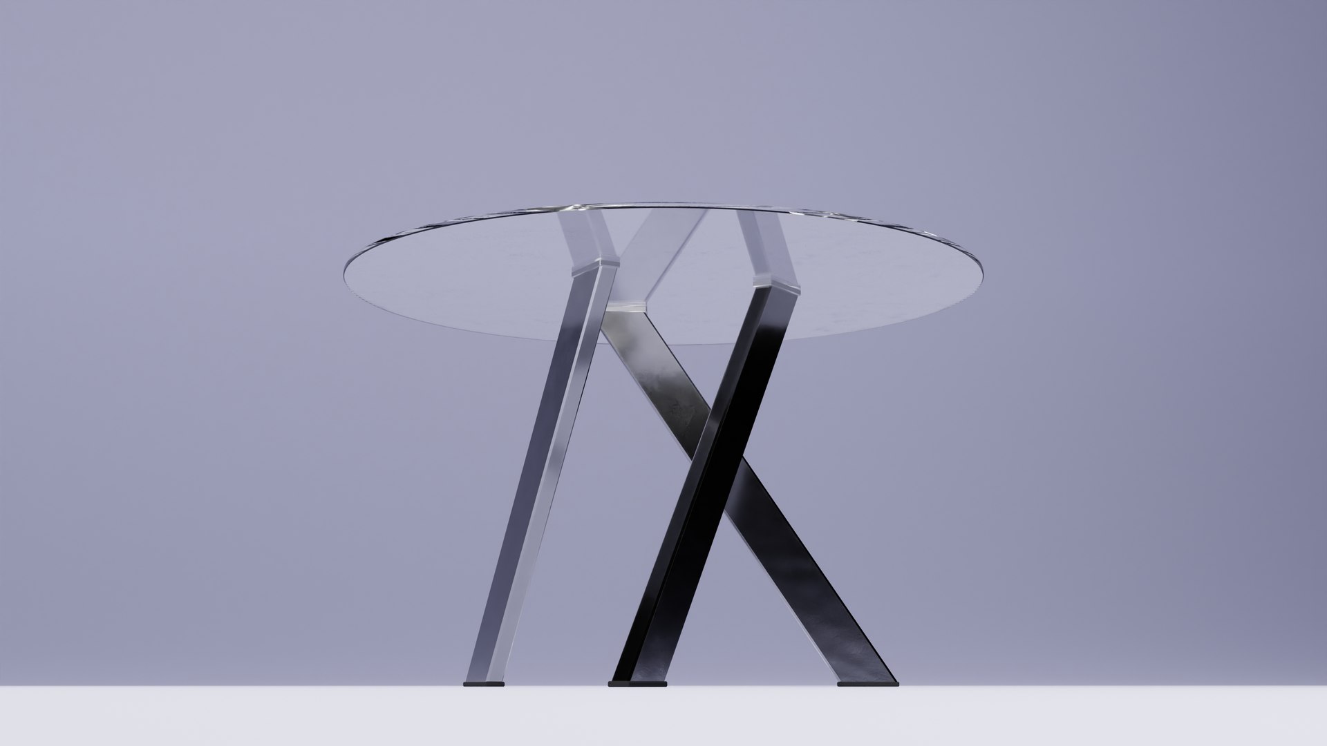 Transparent round table 3D - TurboSquid 2016965