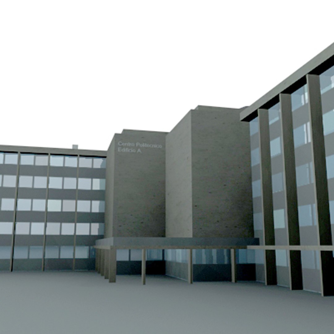 3d Model Office Polytechnic Building