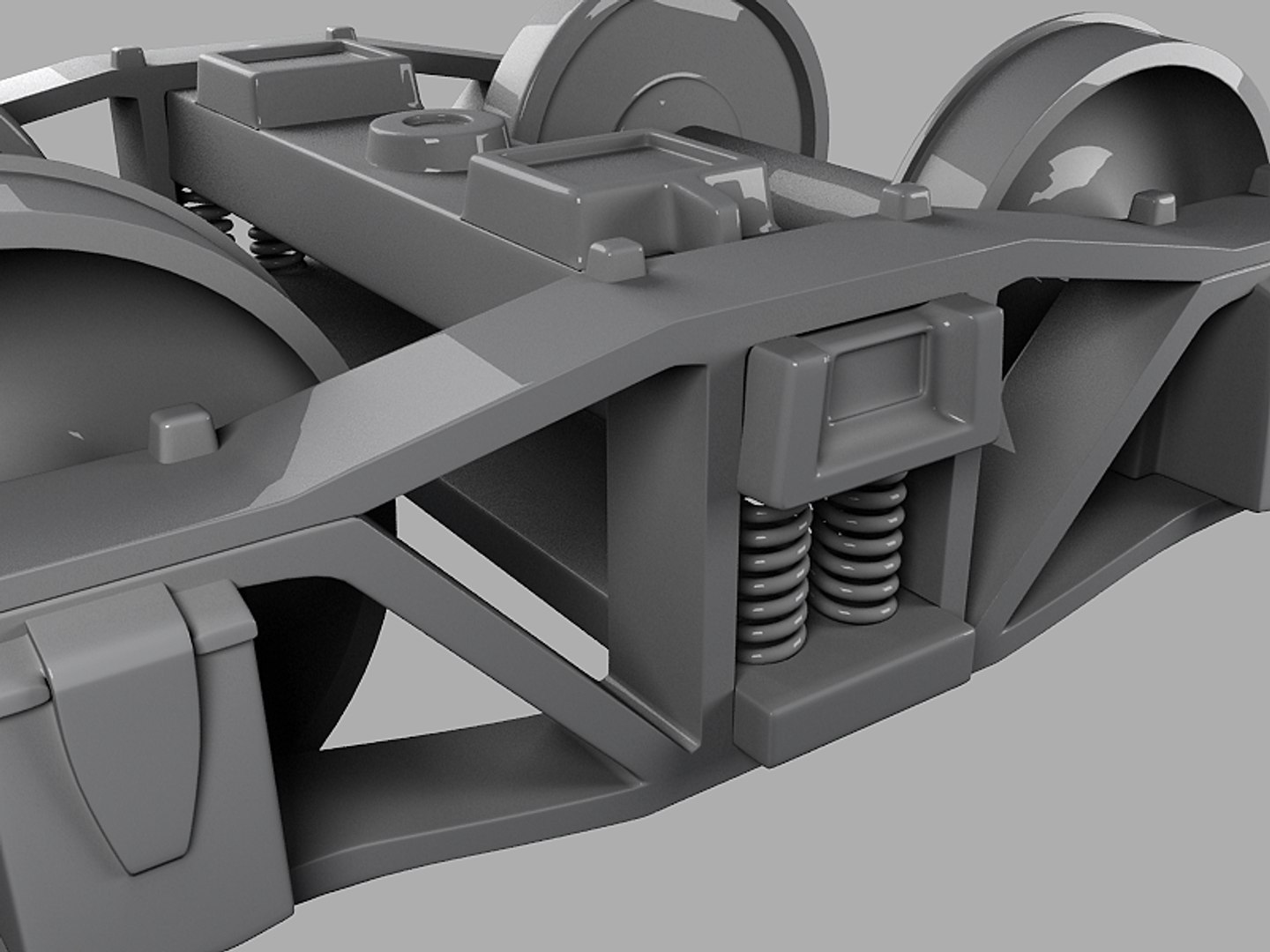 3d Train Bogie