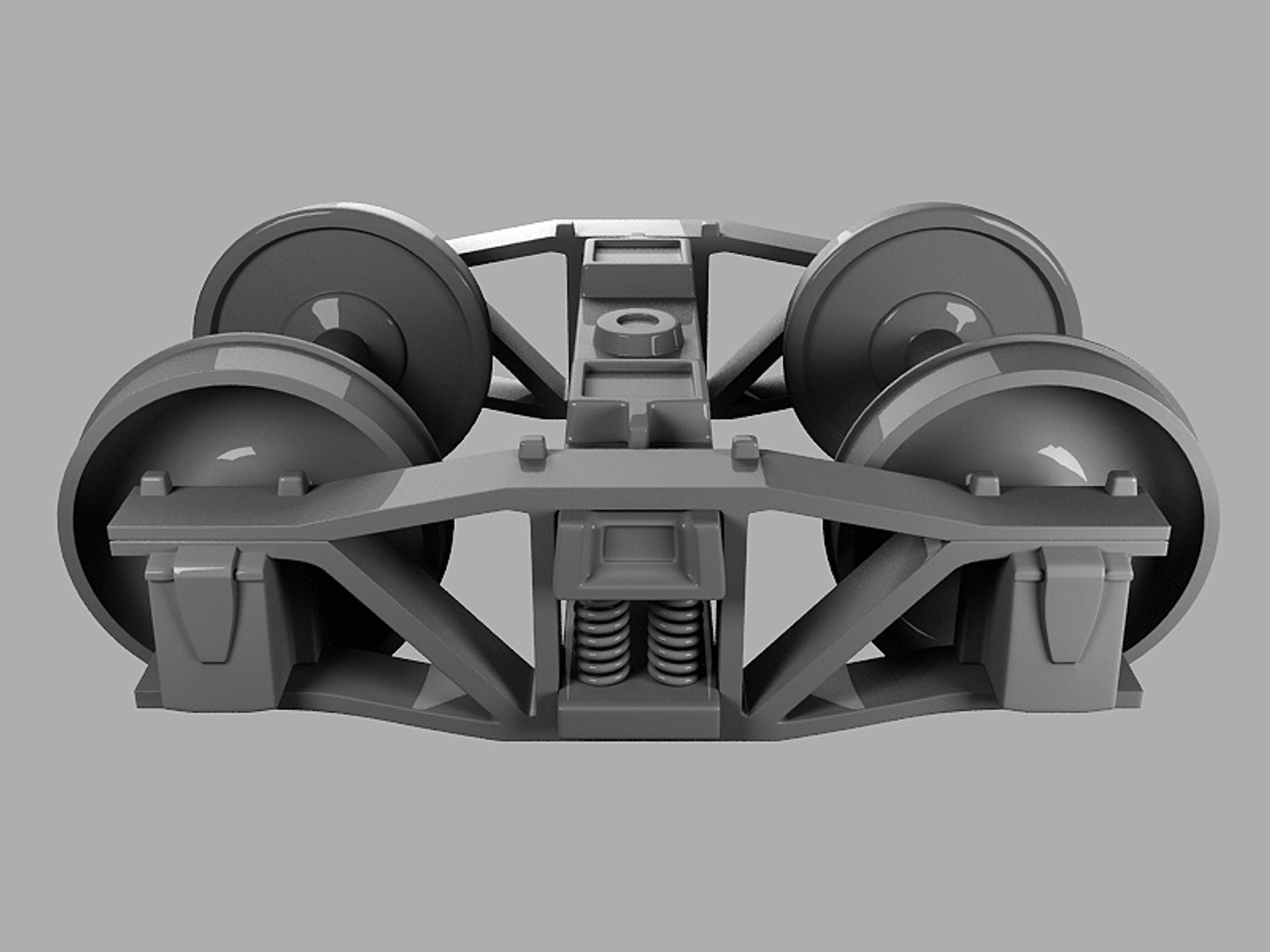 3d Train Bogie