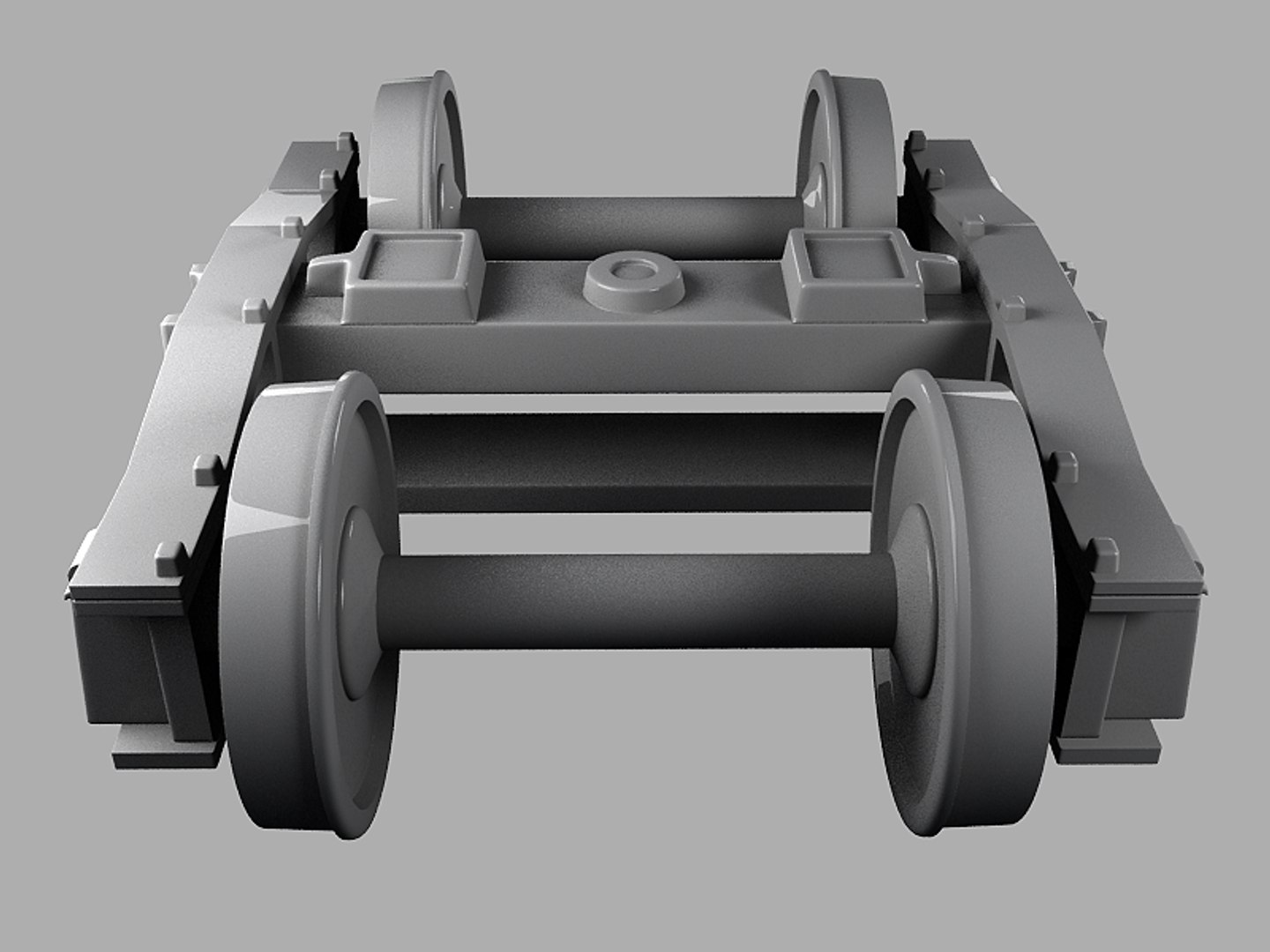 3d Train Bogie