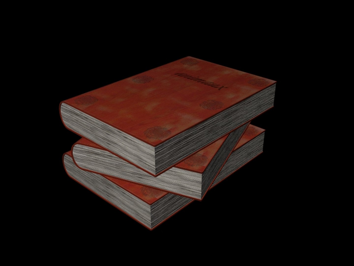 Simple Book Page 3d Model