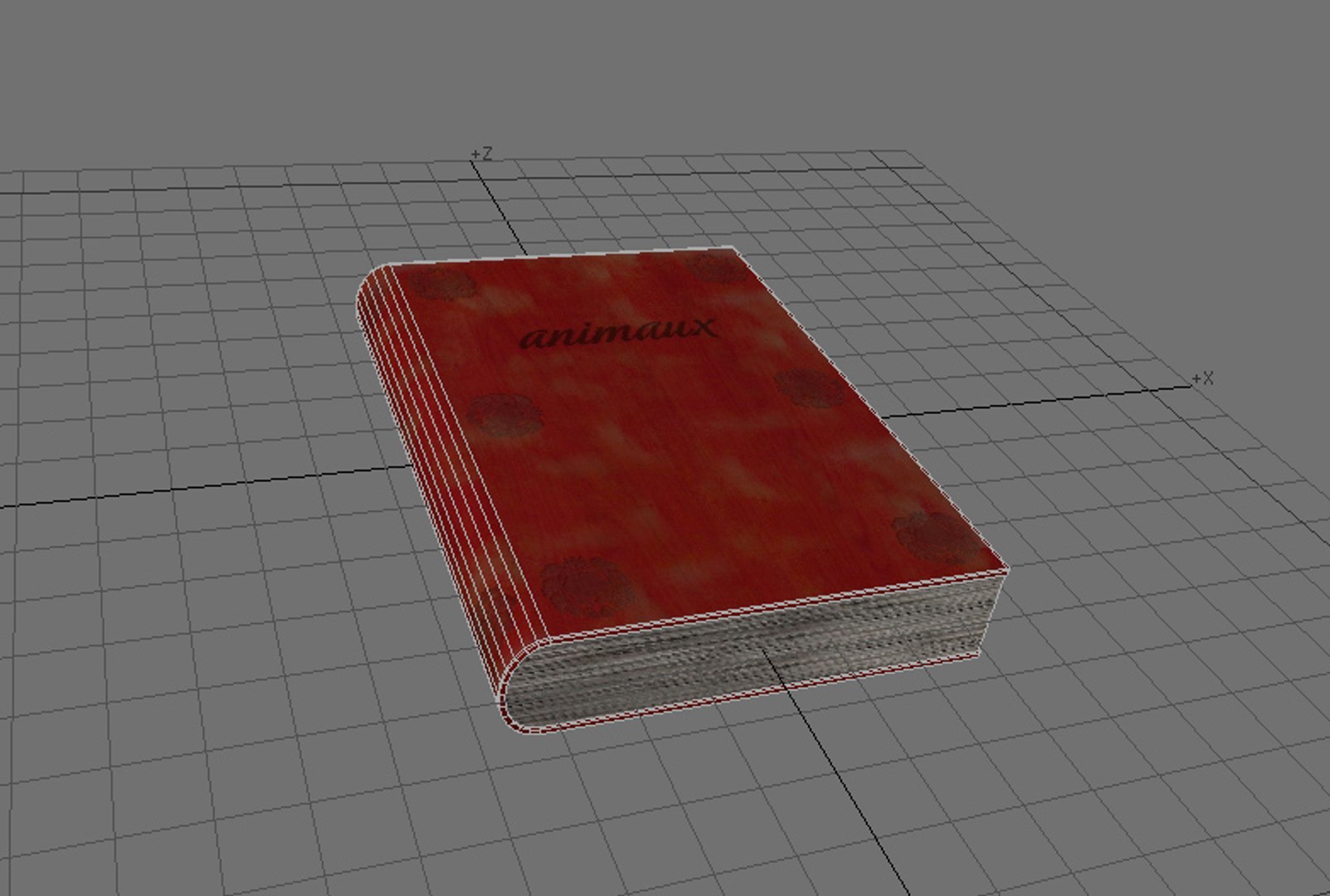 Simple Book Page 3d Model