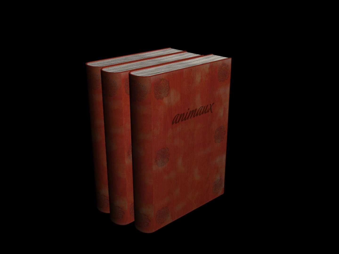 Simple Book Page 3d Model