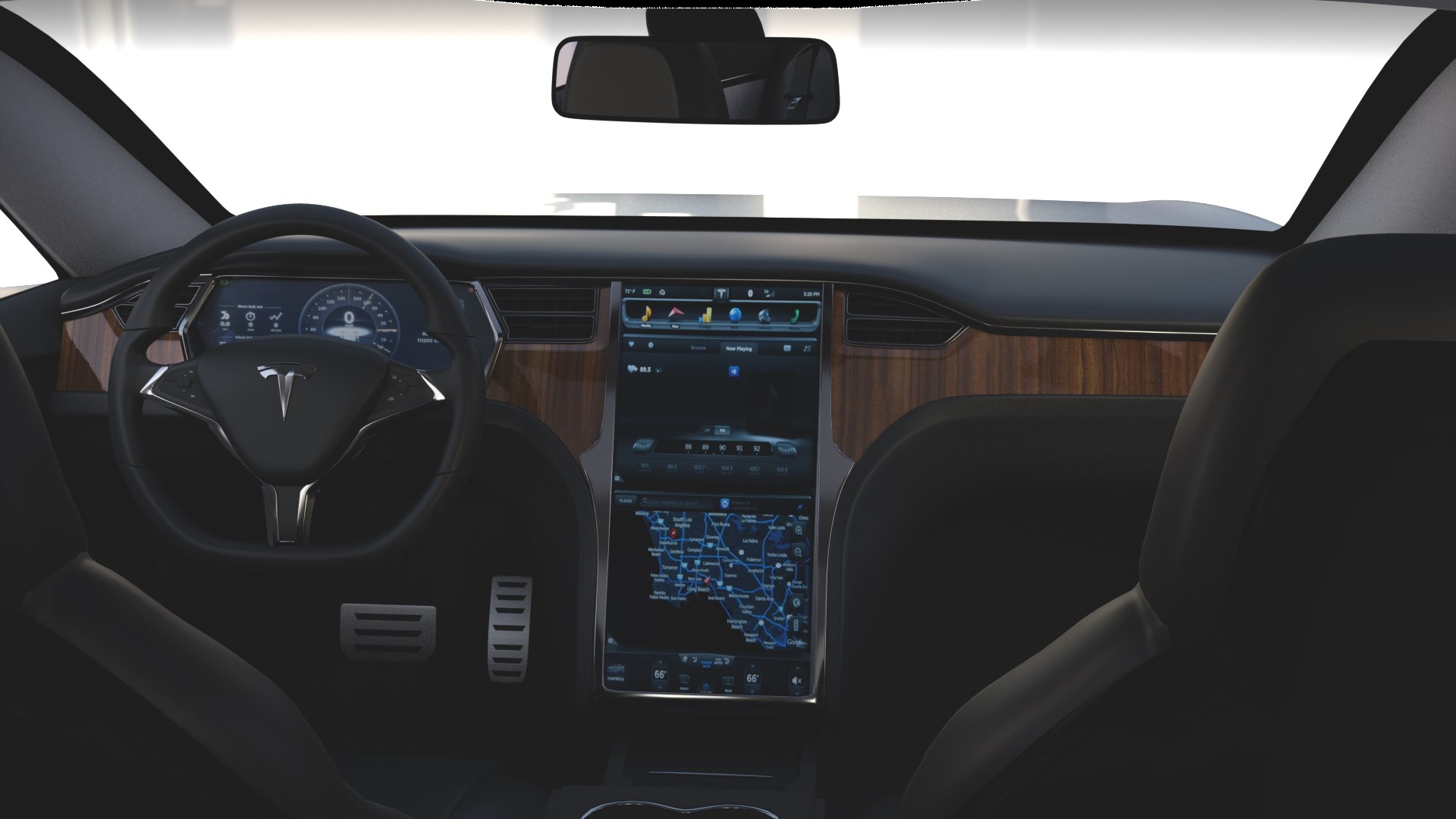 3D Tesla S 2016 Interior - TurboSquid 1209445