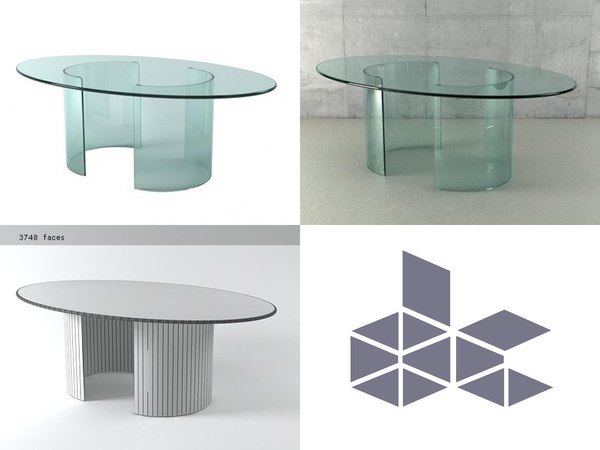 Glass Table SketchUp Models for Download | TurboSquid