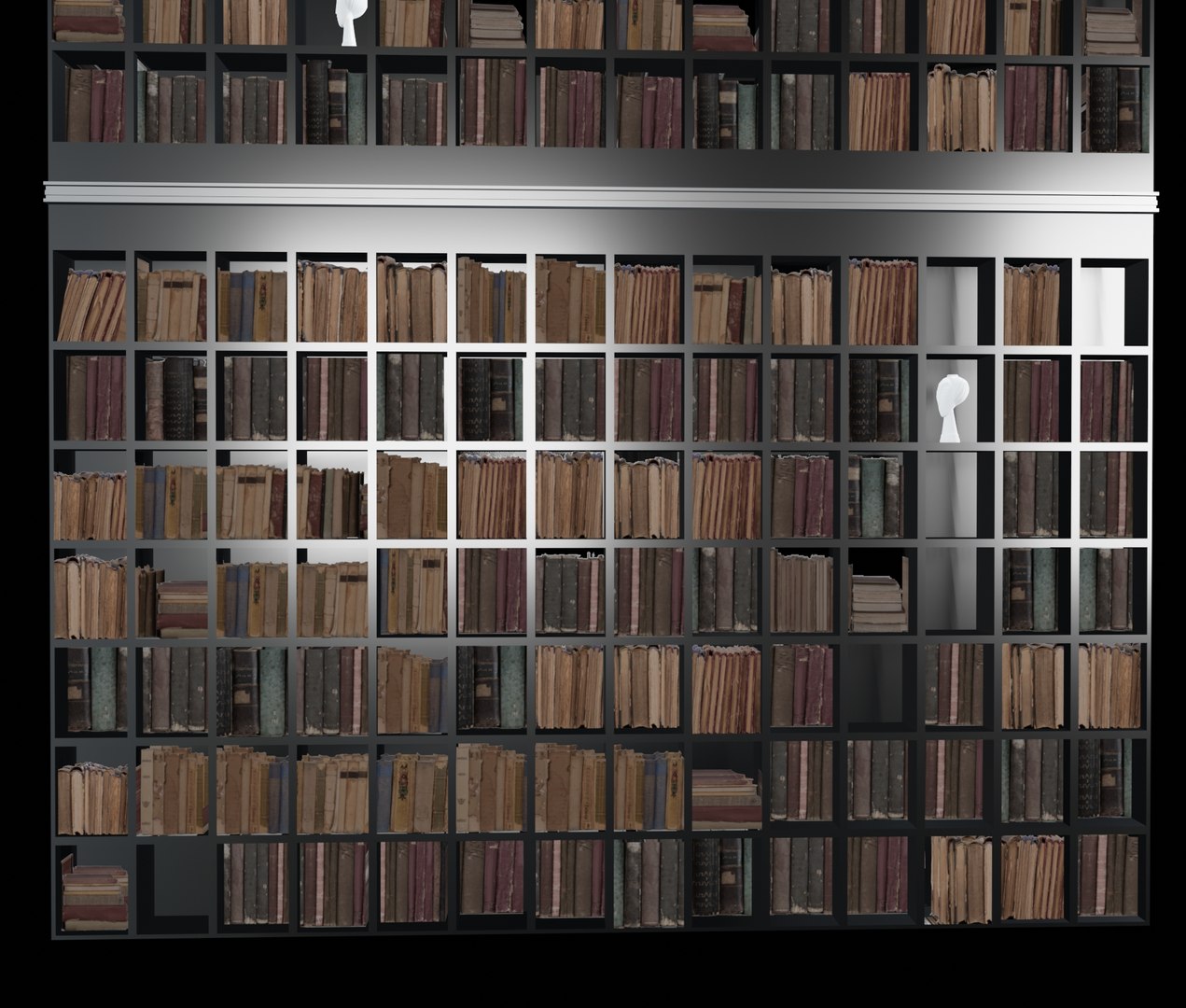 3D Book Library Model - TurboSquid 1630270