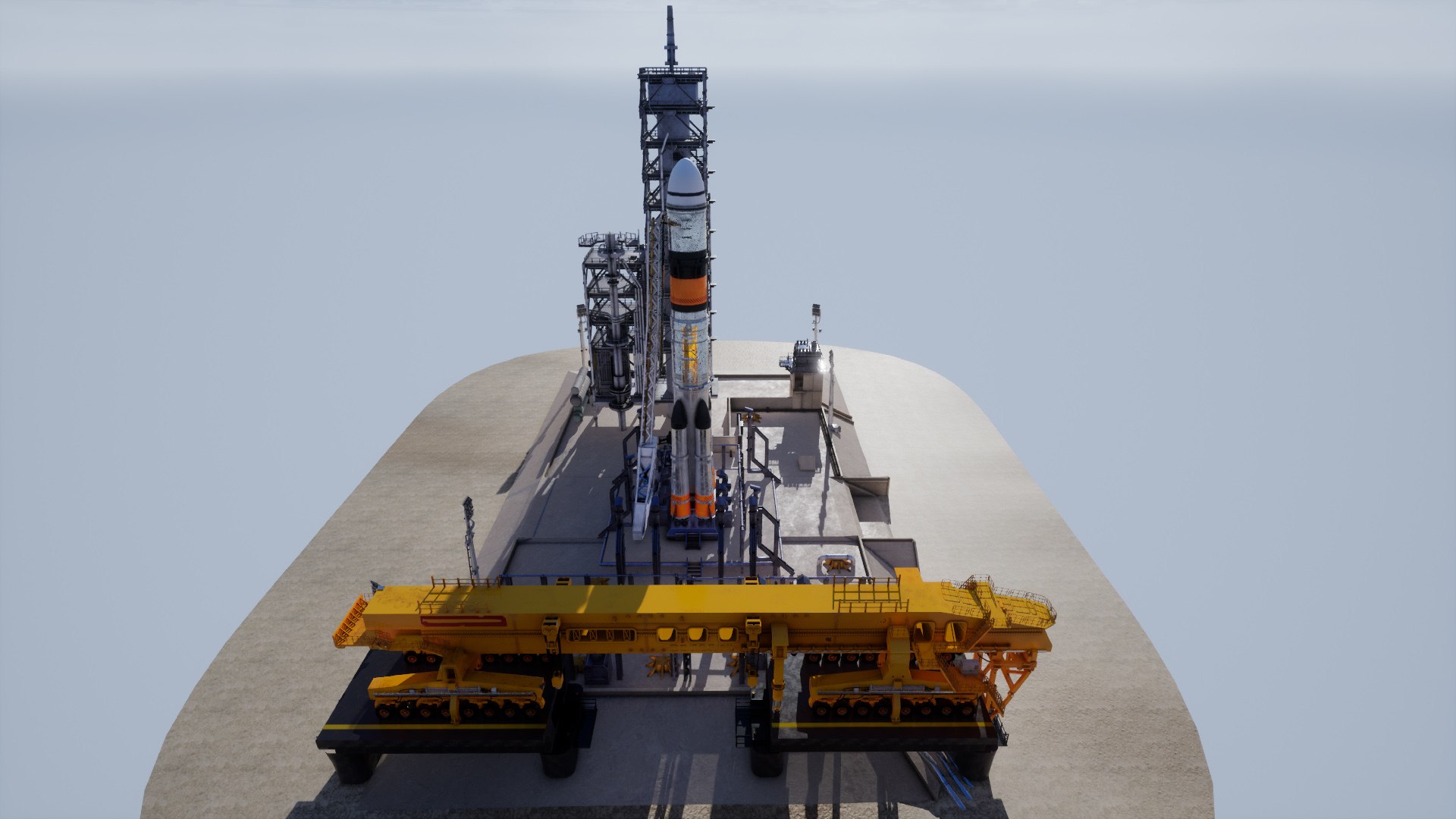 3D Model Russian Rocket Launch Modular Environment - TurboSquid 1984272