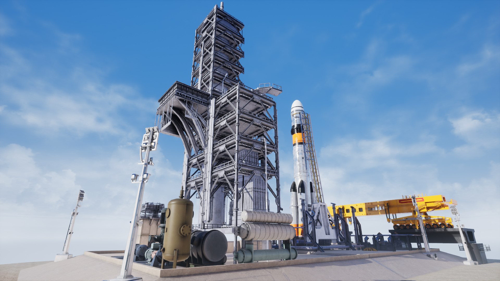 3D Model Russian Rocket Launch Modular Environment - TurboSquid 1984272