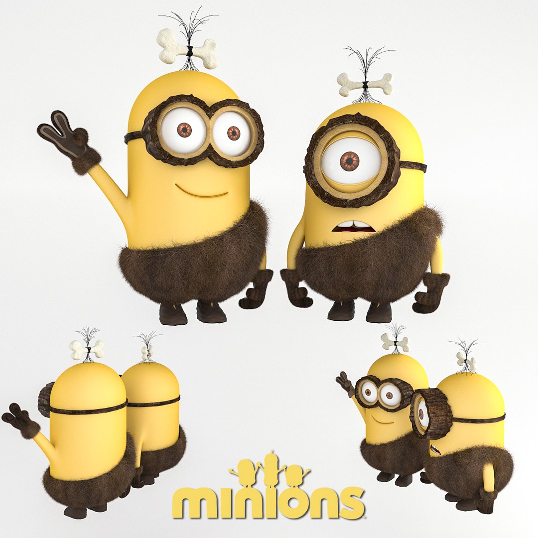 Minion Stone Age 3D Model - TurboSquid 1351109