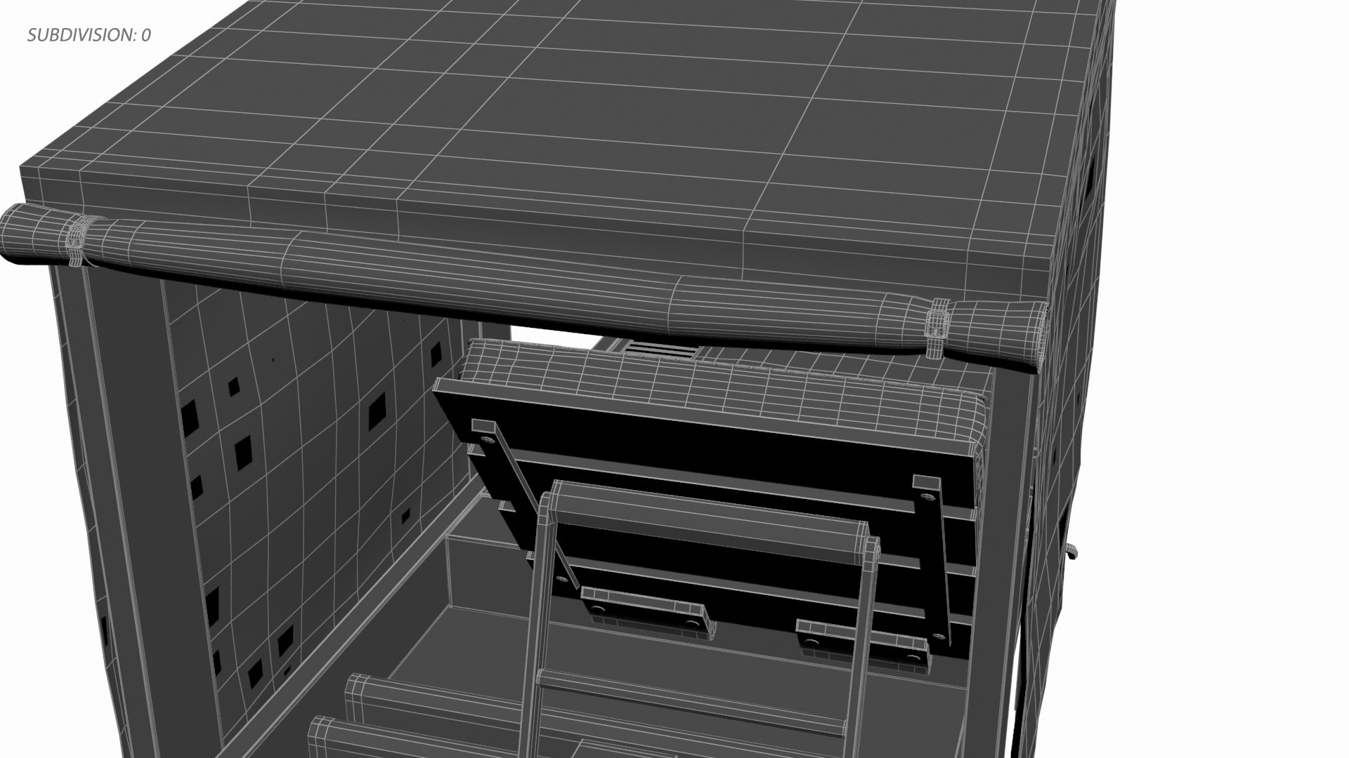 Single Lounge Chair With Cover Model - TurboSquid 2043438