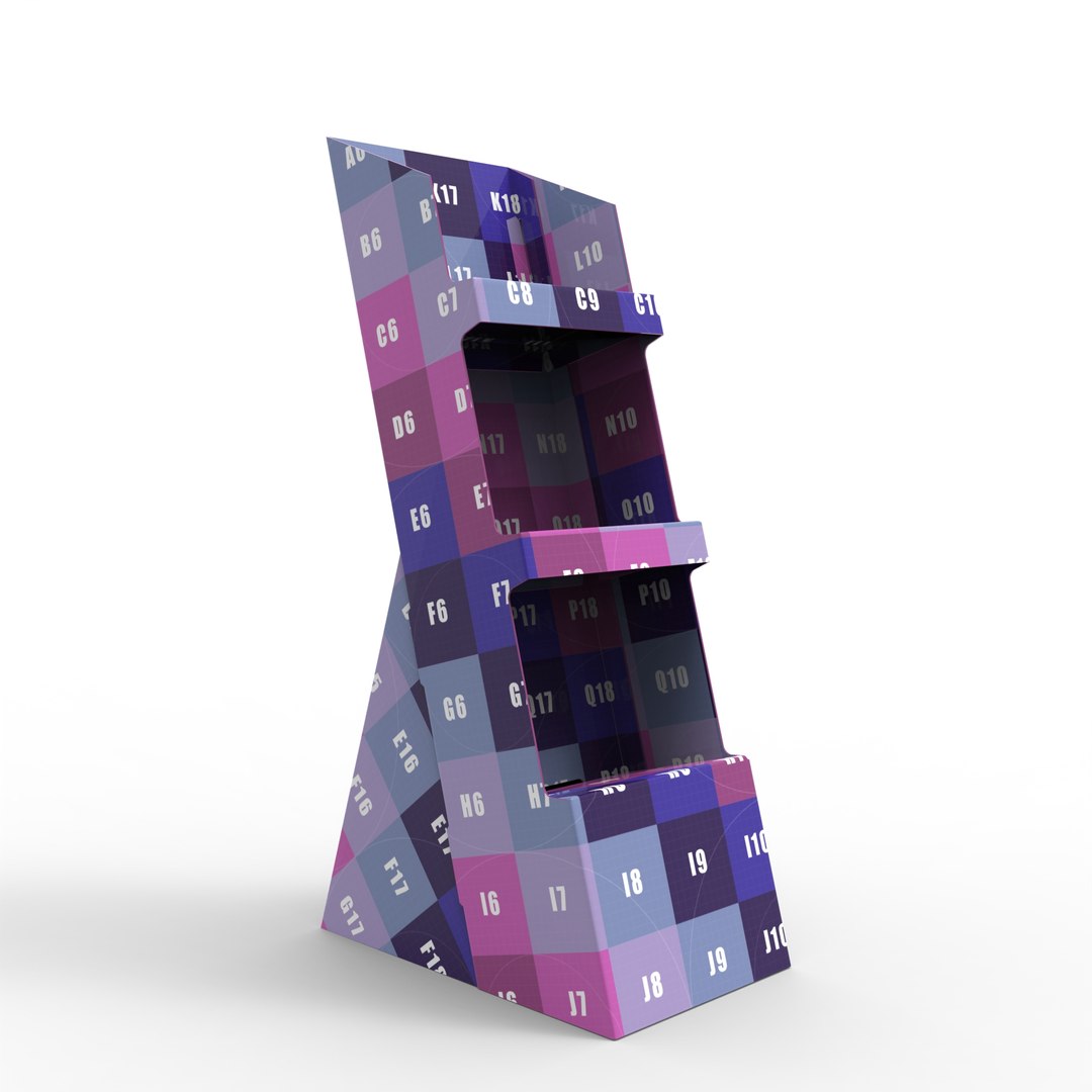 Point Of Sale Cardboard Display Stand 3D - TurboSquid 2315304