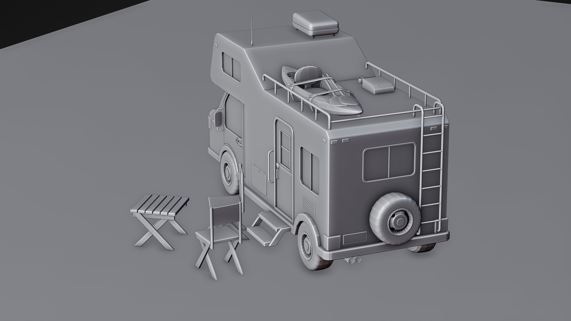 Low Poly Campervan 3D - TurboSquid 2286997
