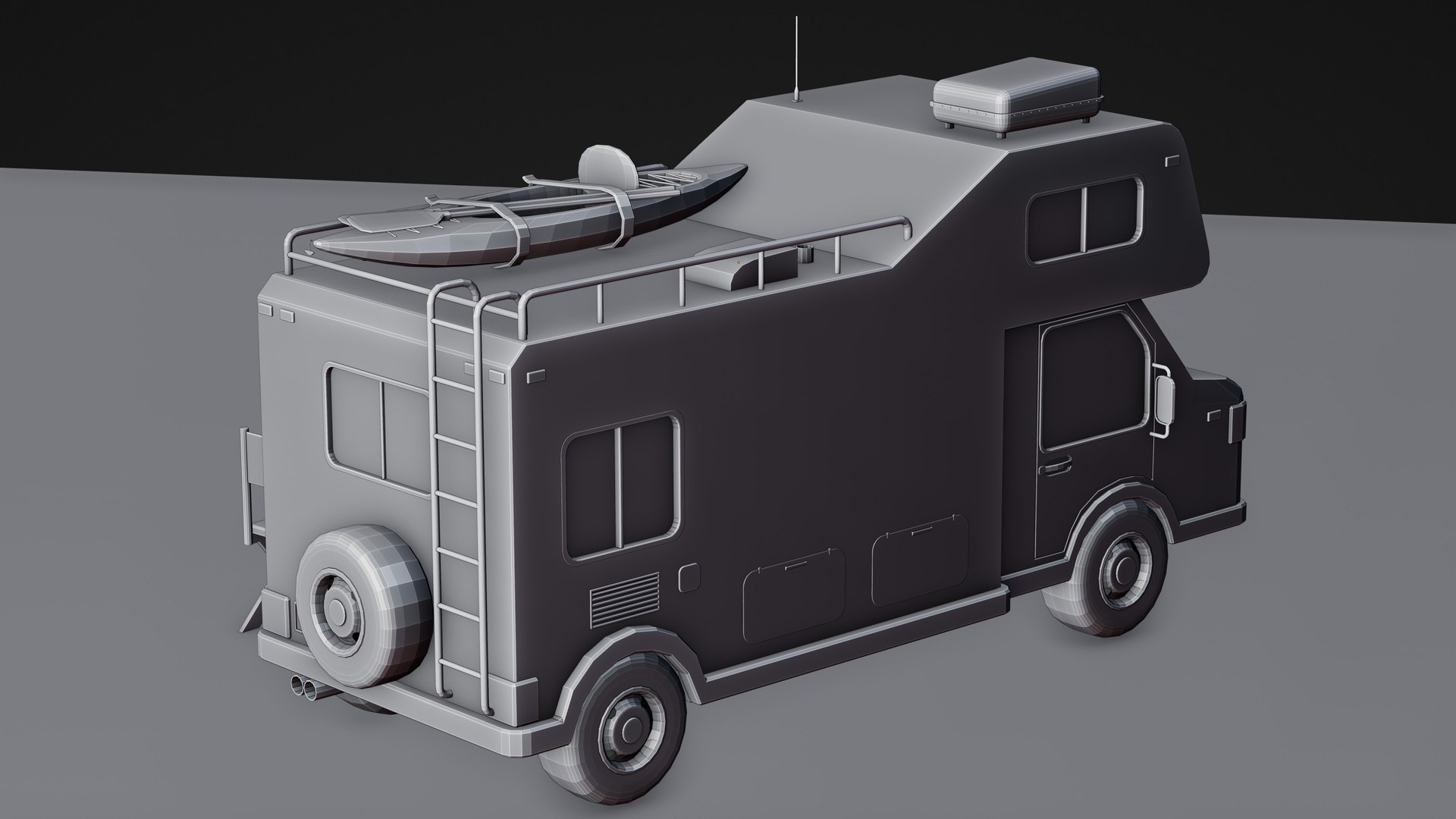Low Poly Campervan 3D - TurboSquid 2286997
