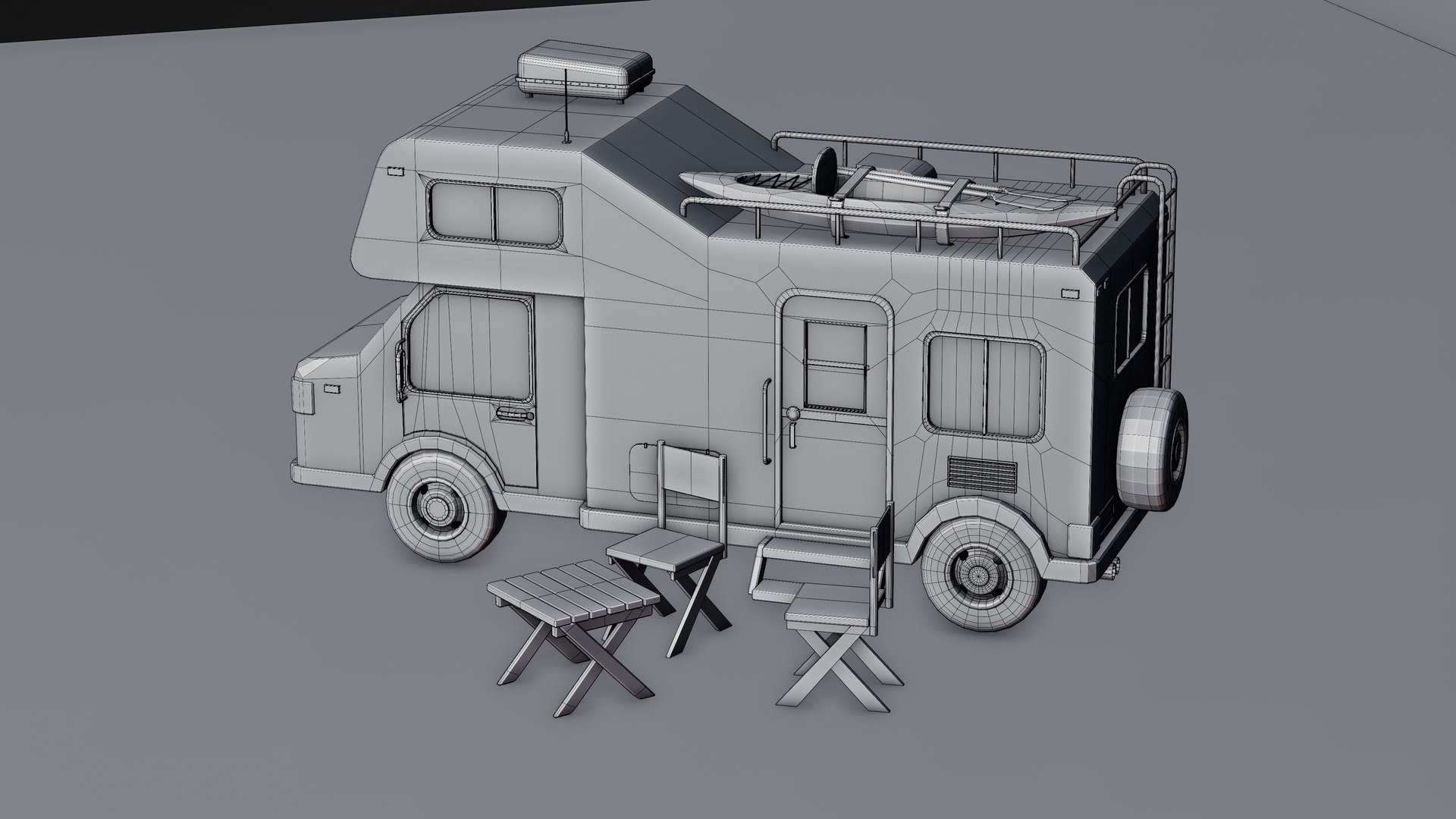 Low Poly Campervan 3D - TurboSquid 2286997