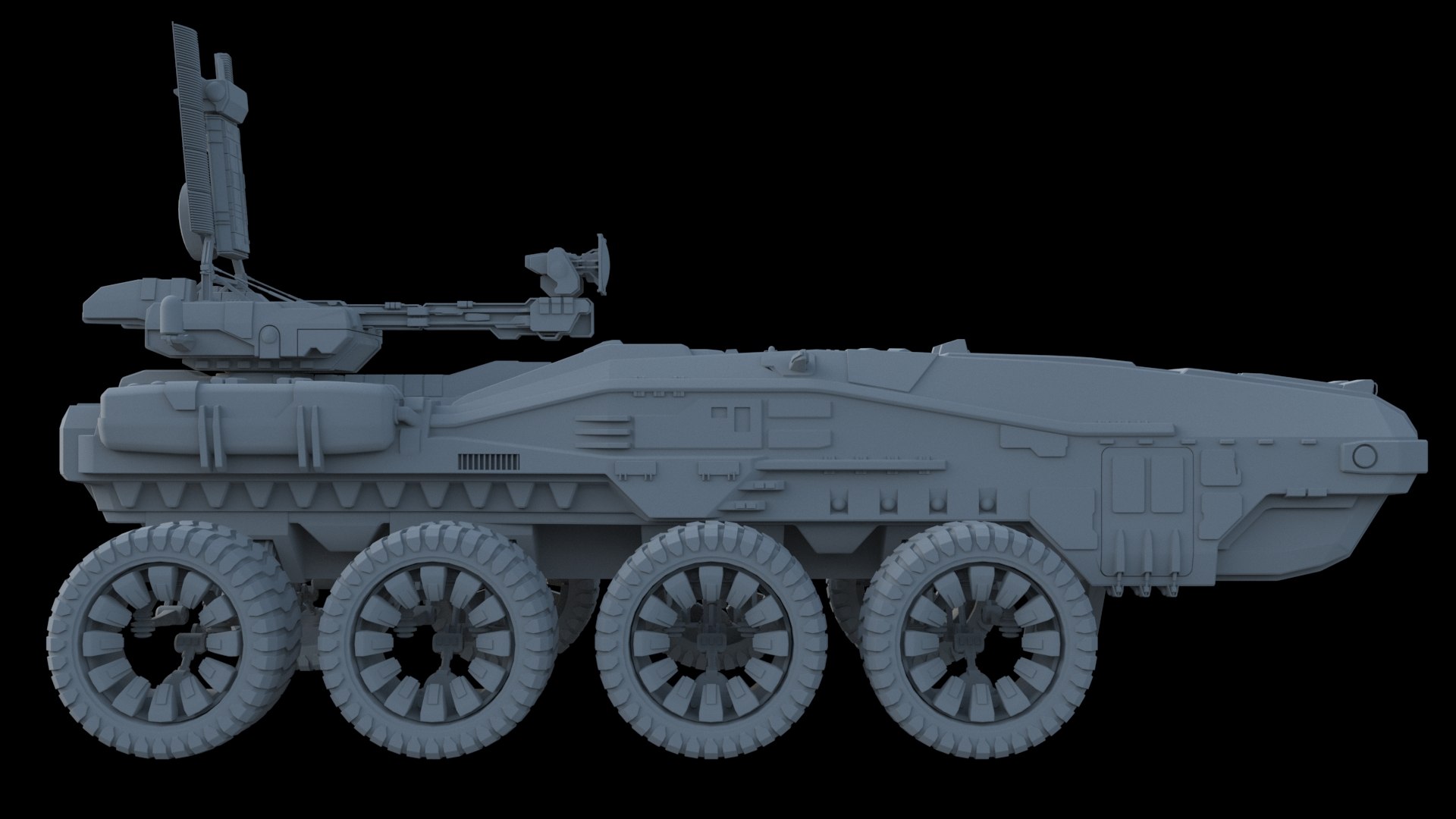 Sci-Fi Reconnaissance Vehicle Model - TurboSquid 2316764