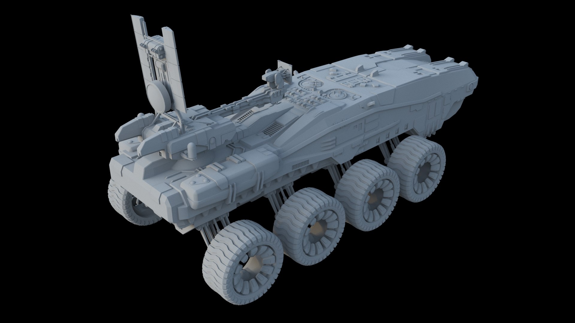 Sci-Fi Reconnaissance Vehicle Model - TurboSquid 2316764