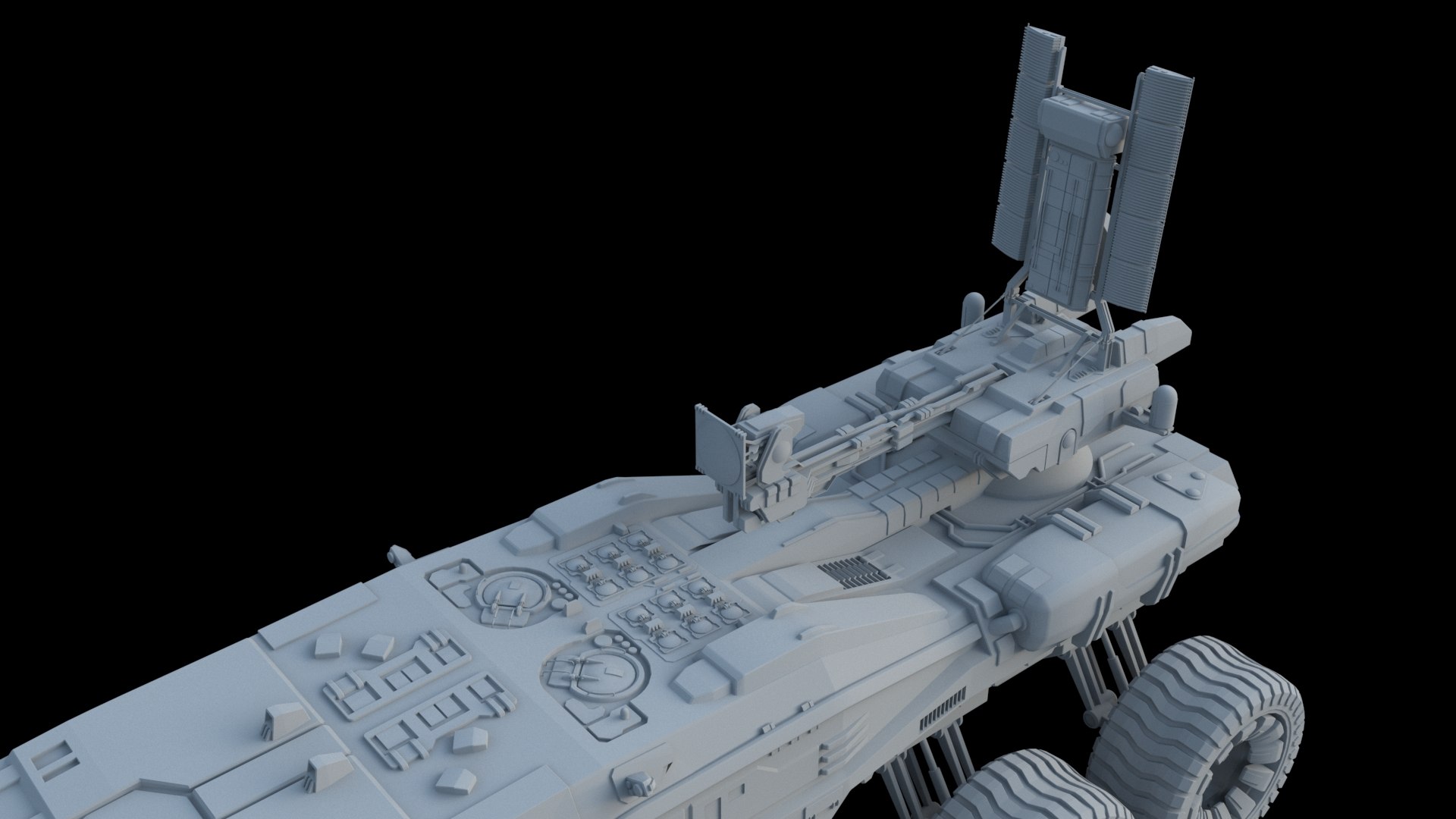 Sci-Fi Reconnaissance Vehicle Model - TurboSquid 2316764