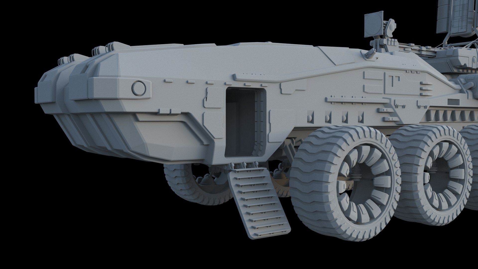 Sci-Fi Reconnaissance Vehicle Model - TurboSquid 2316764