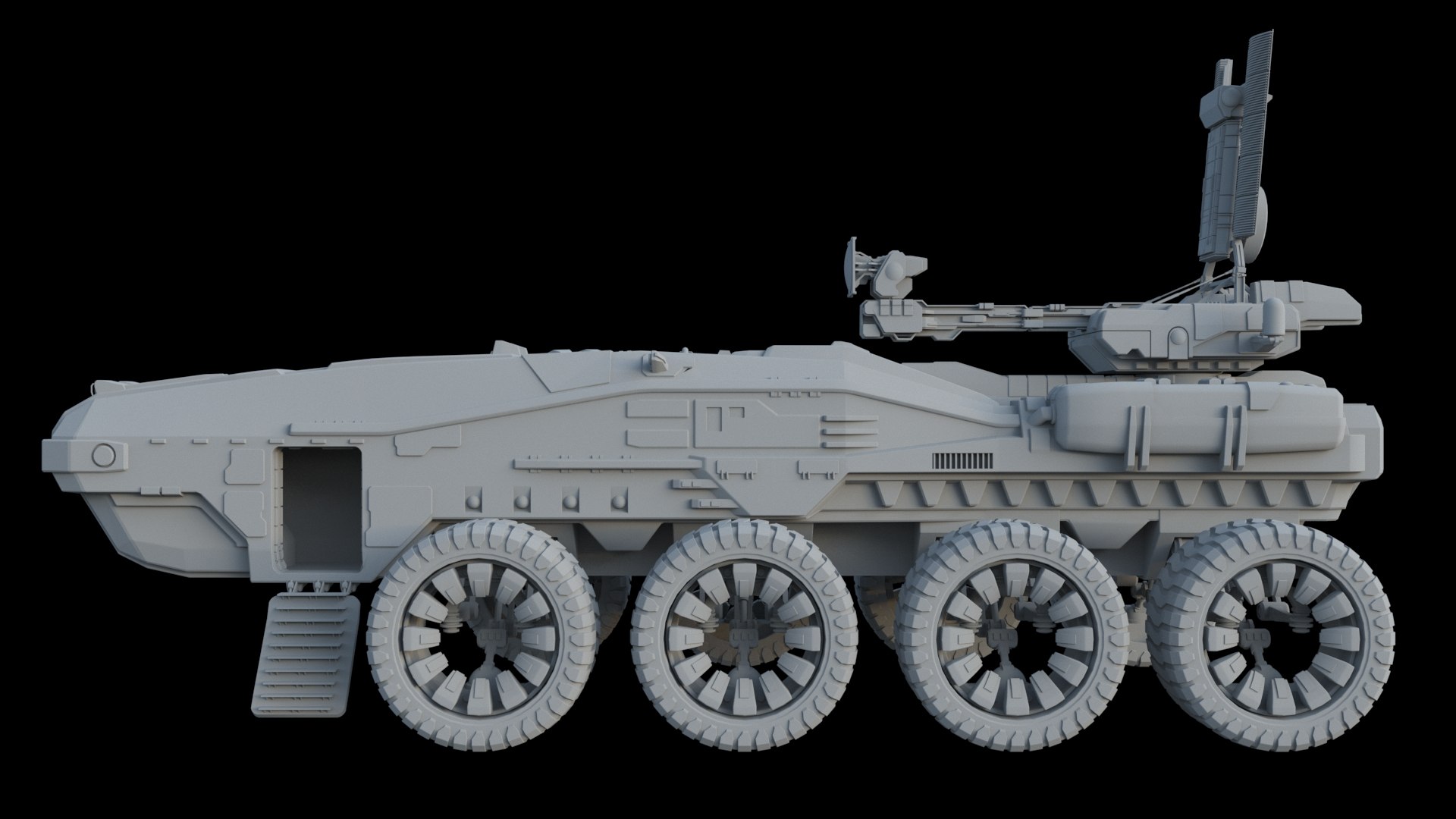 Sci-Fi Reconnaissance Vehicle Model - TurboSquid 2316764