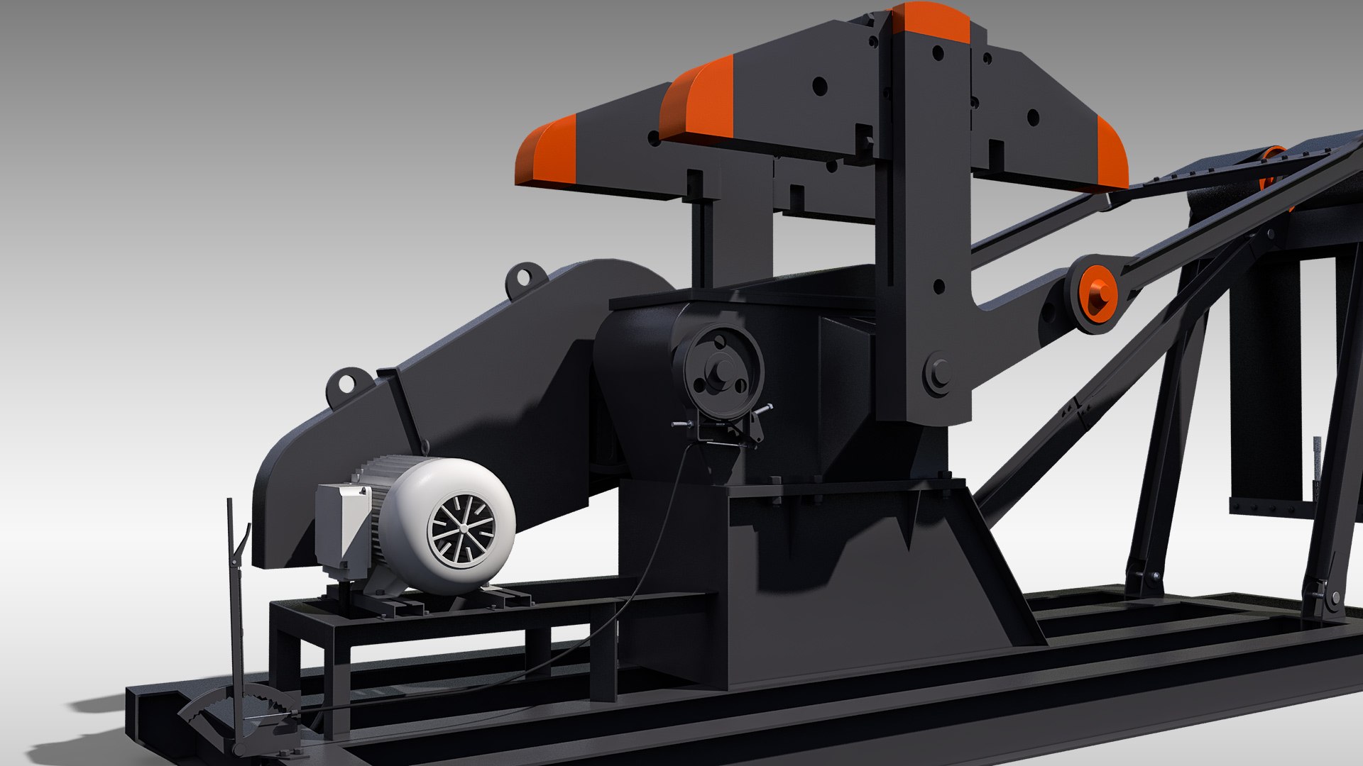 3D Model Profile Pumpjack Pump - TurboSquid 1681109