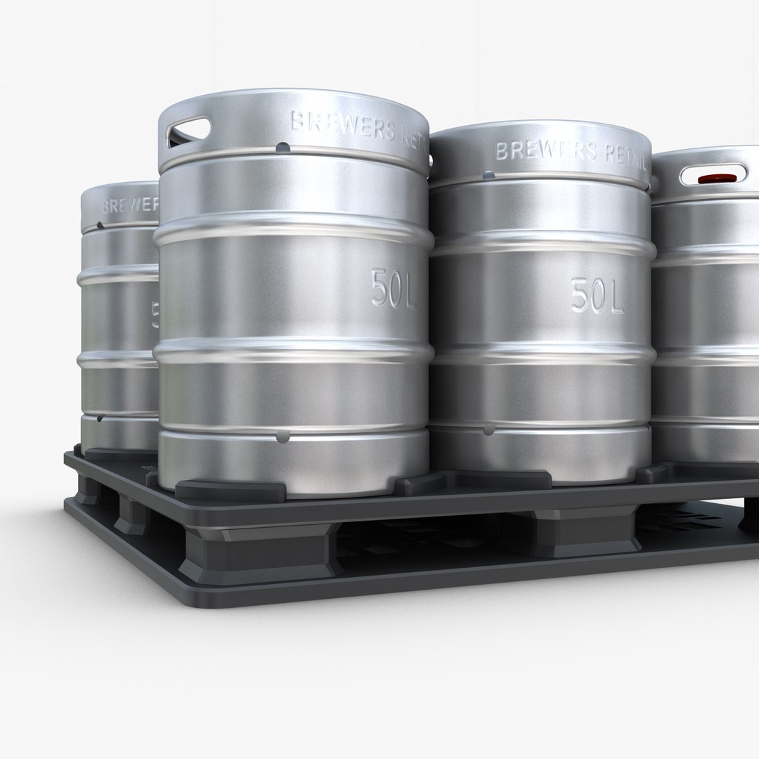 Euro-keg Keg Pallet 3d 3ds