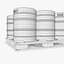 Euro-keg Keg Pallet 3d 3ds
