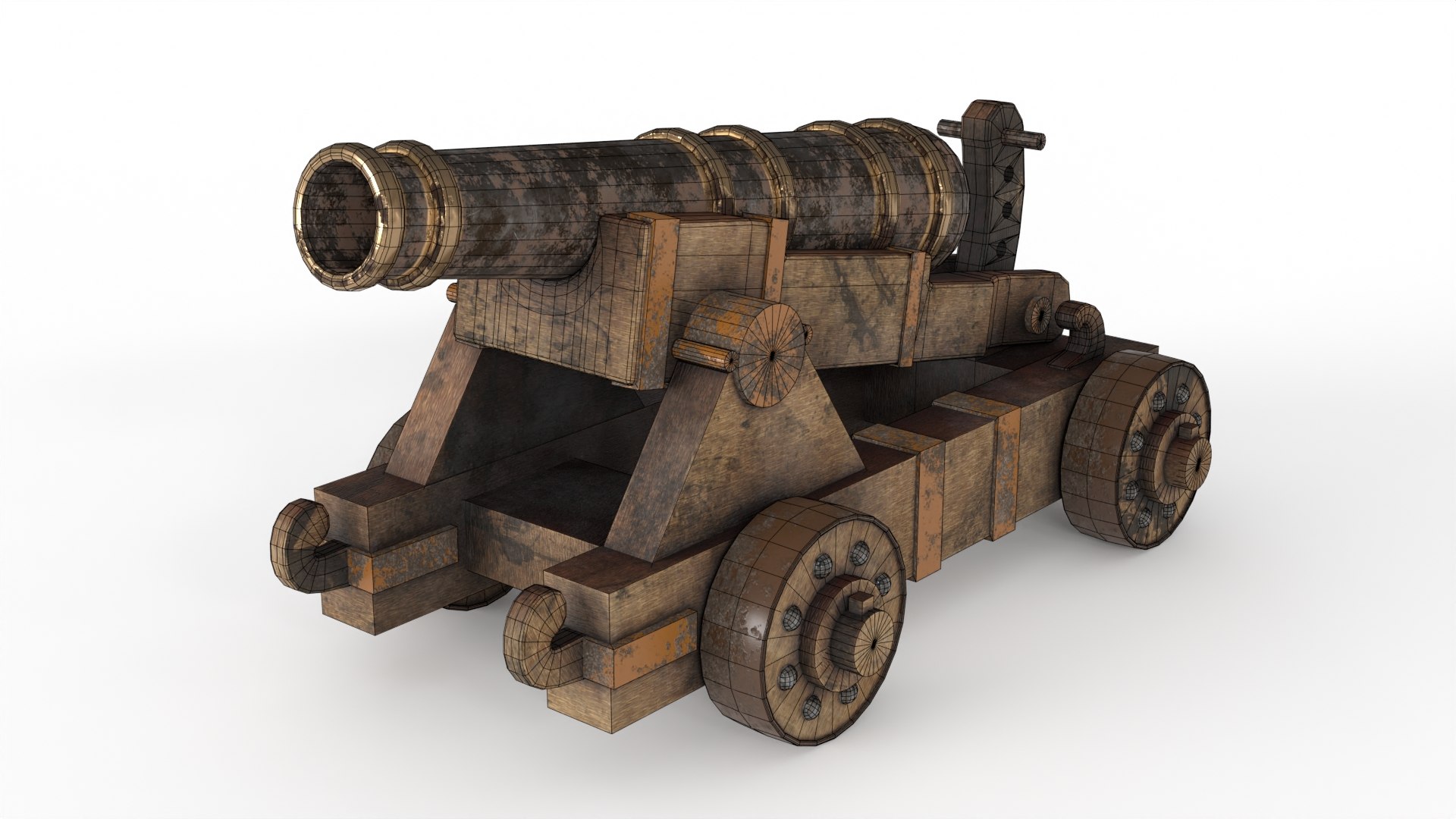 Battle Cannon 3D Model - TurboSquid 1619111
