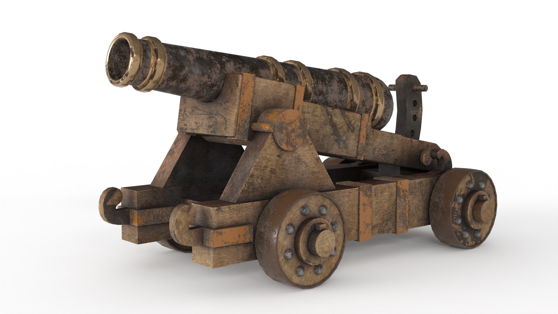 Battle cannon 3D model - TurboSquid 1619111