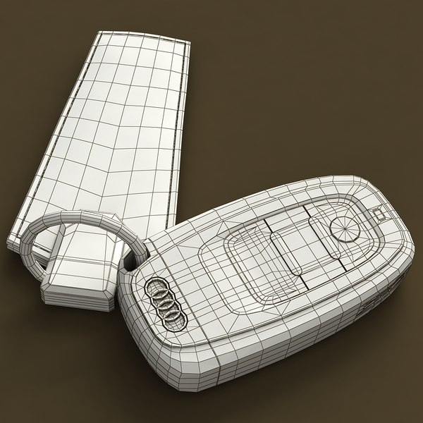 3d model of key car audi