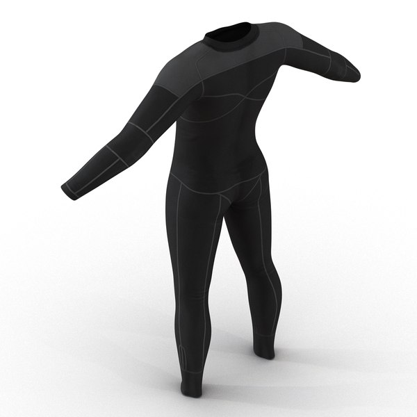 dive wetsuit 3 3d model