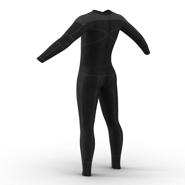 dive wetsuit 3 3d model