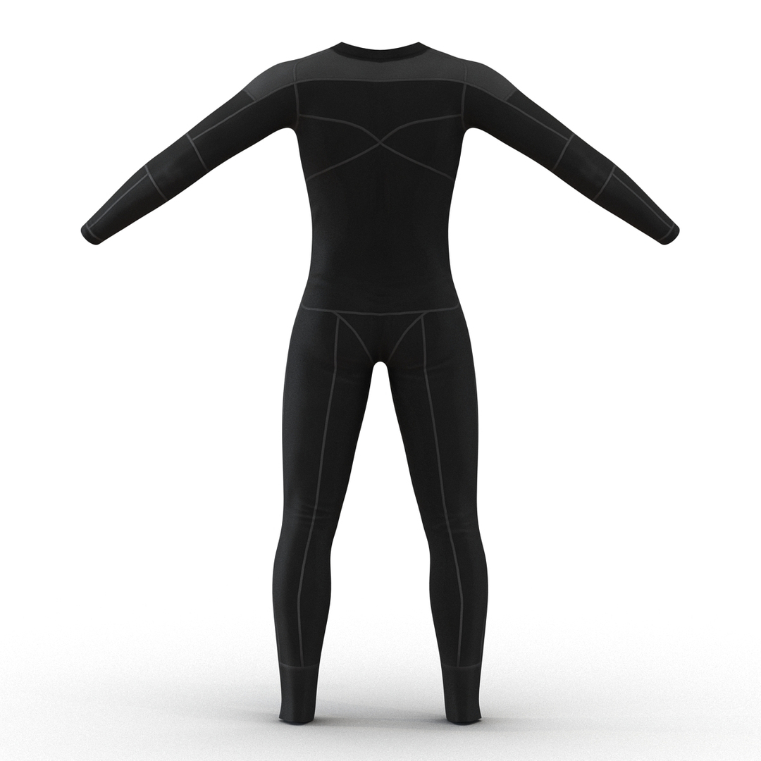dive wetsuit 3 3d model